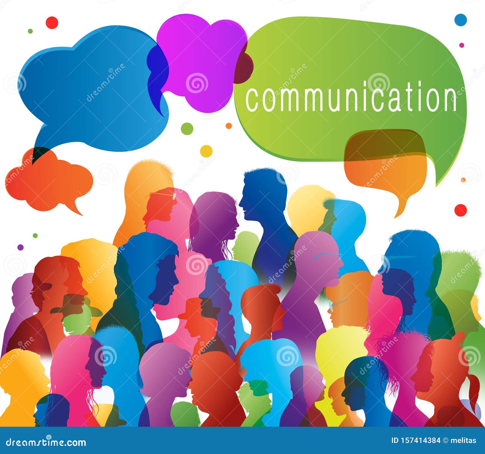 Multi-ethnic People Dialogue. Concept To Communicate. Social Networking ...