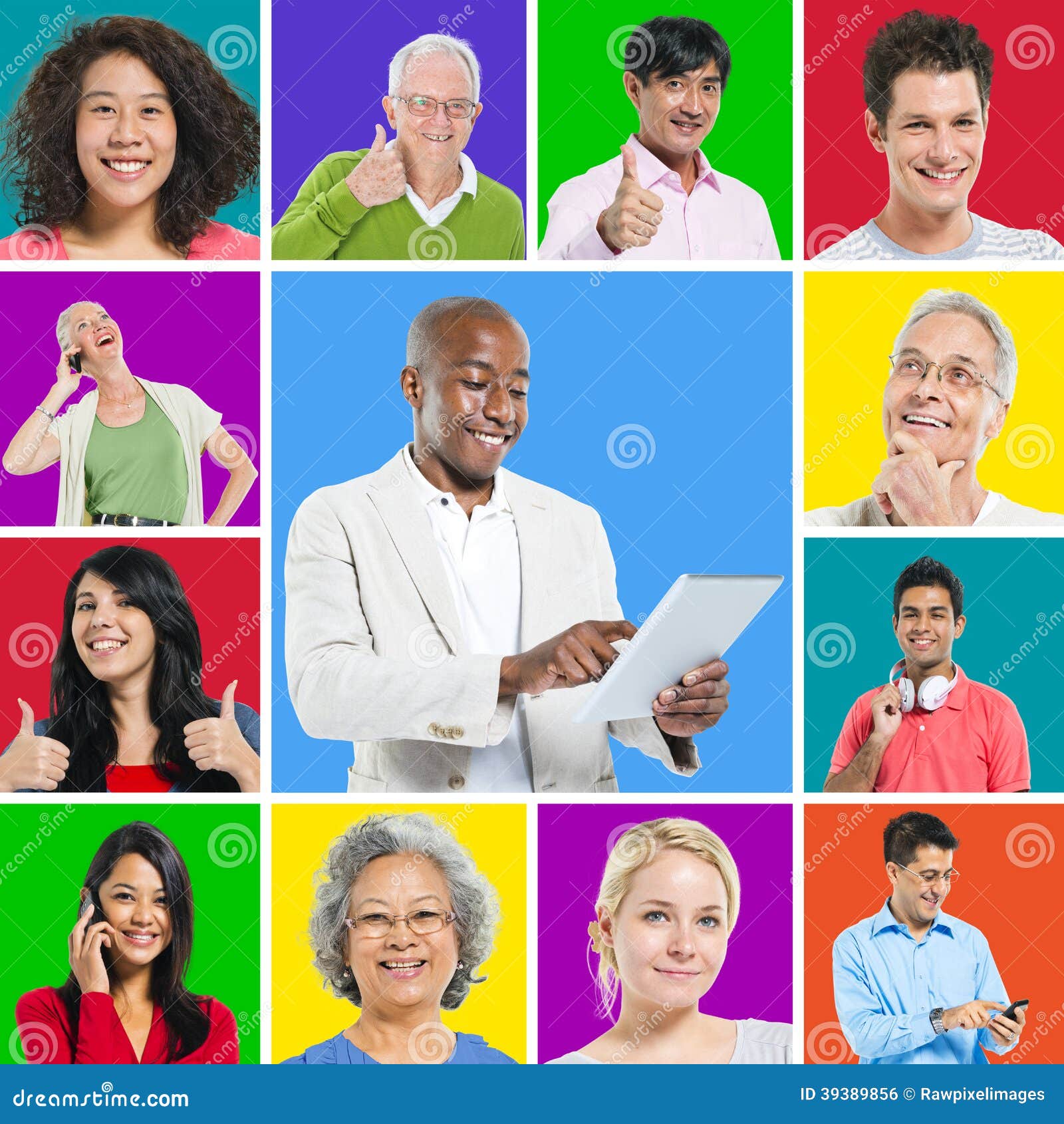 Multi Ethnic People stock photo. Image of isolated, ethnicity - 39389856