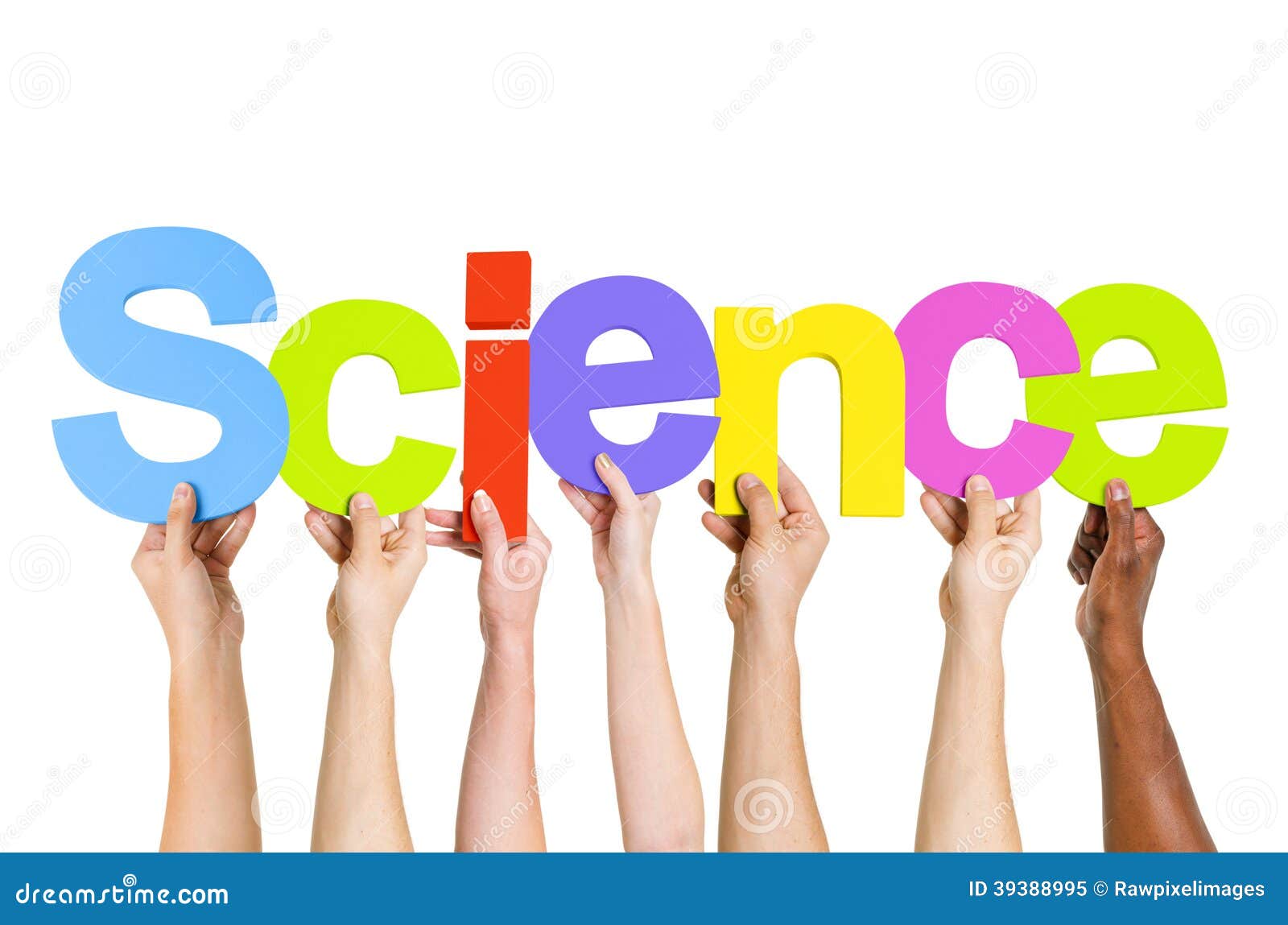 Multi Ethnic People Holding the Word Science Stock Image - Image of ...
