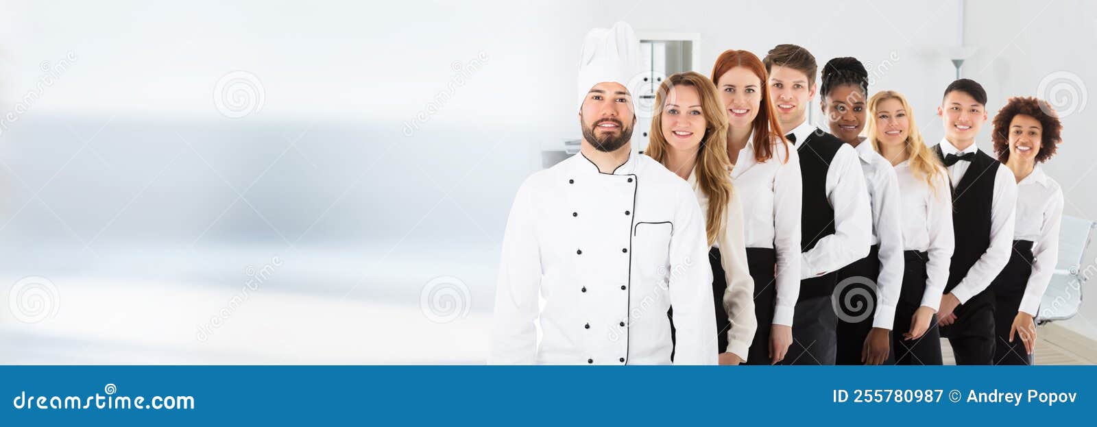 Multi Ethnic Restaurant Staff Stock Image - Image of hospitality ...