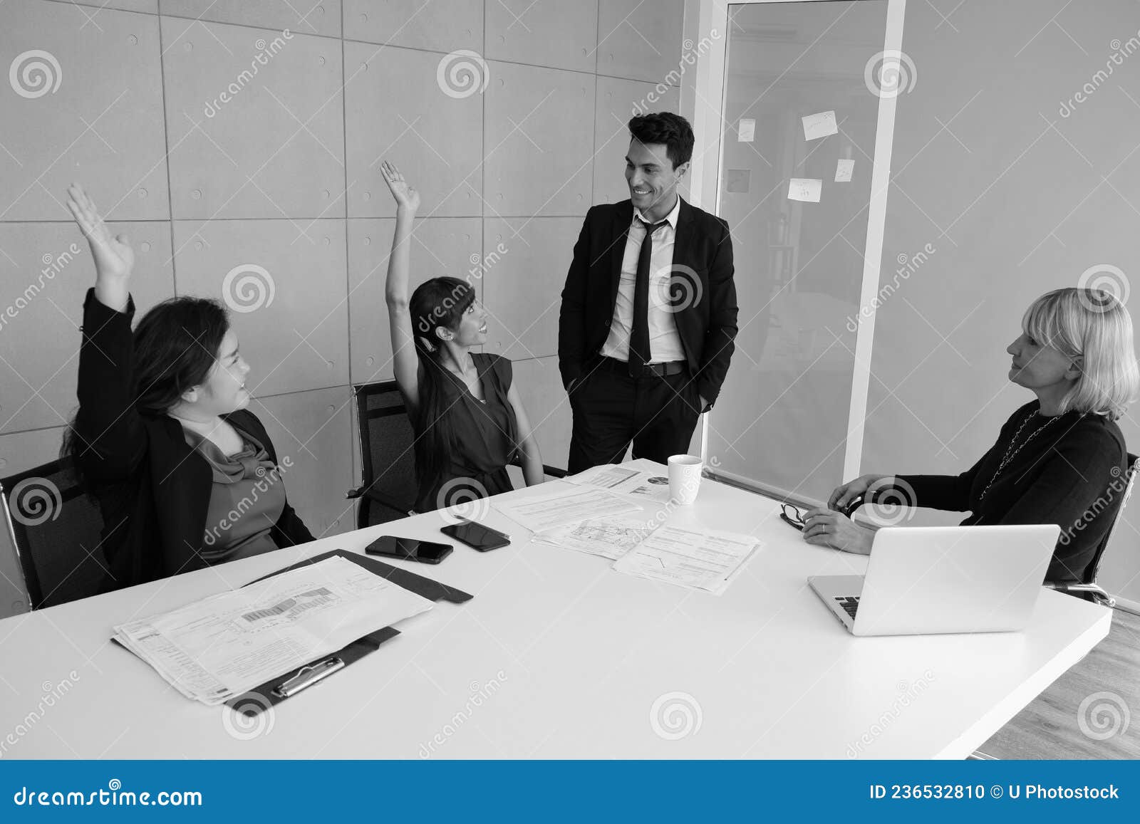 Multi-ethnic Seminar Training Group Meeting and Business People ...