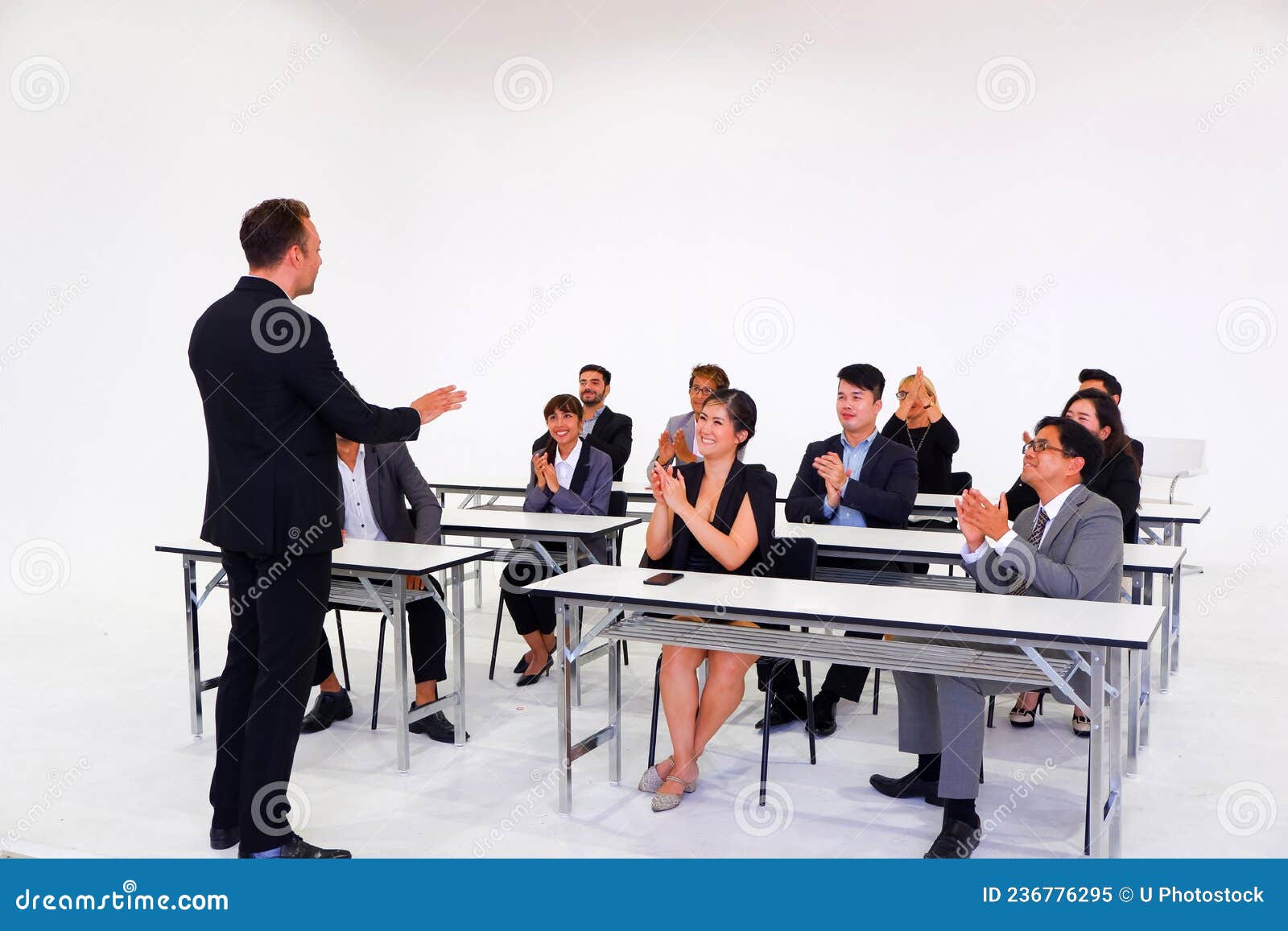 Multi-ethnic Seminar Training Group Meeting Stock Image - Image of ...