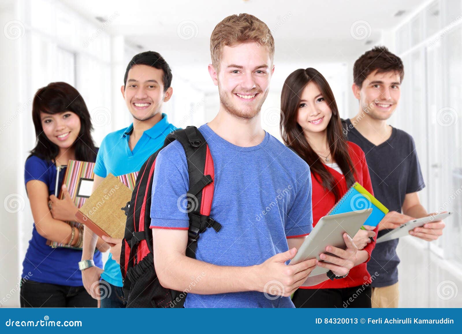 Multi Ethnic Student in Unity Stock Image - Image of modern, asian ...