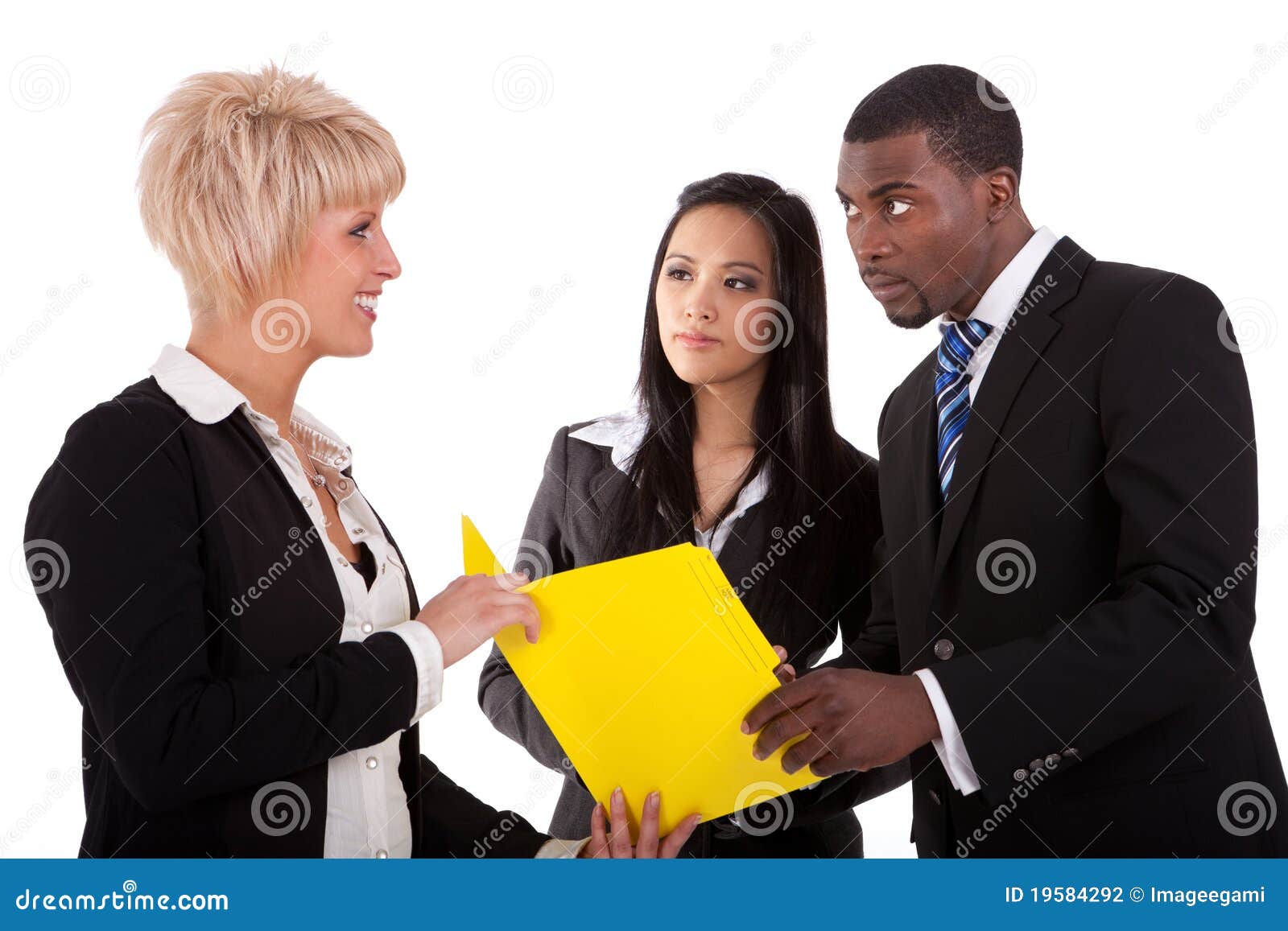 Multi Ethnic Work Colleagues Stock Photo - Image of collar, boss: 19584292