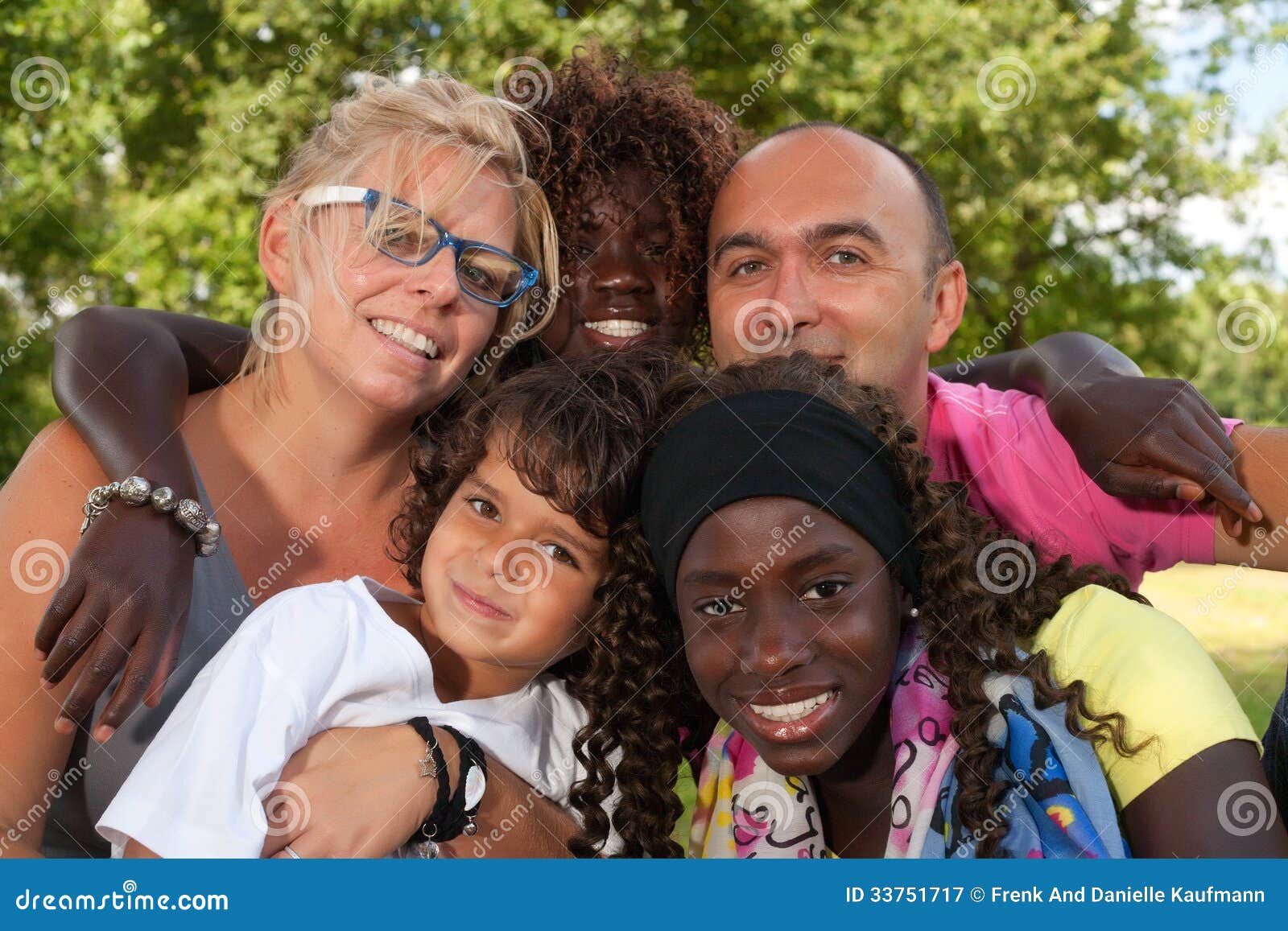 Multi etnic family stock image. Image of happiness, ethnicity - 33751717
