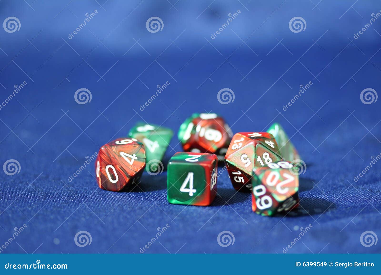 Colored Multi-Faced Dice stock image. Image of multiple - 6399549