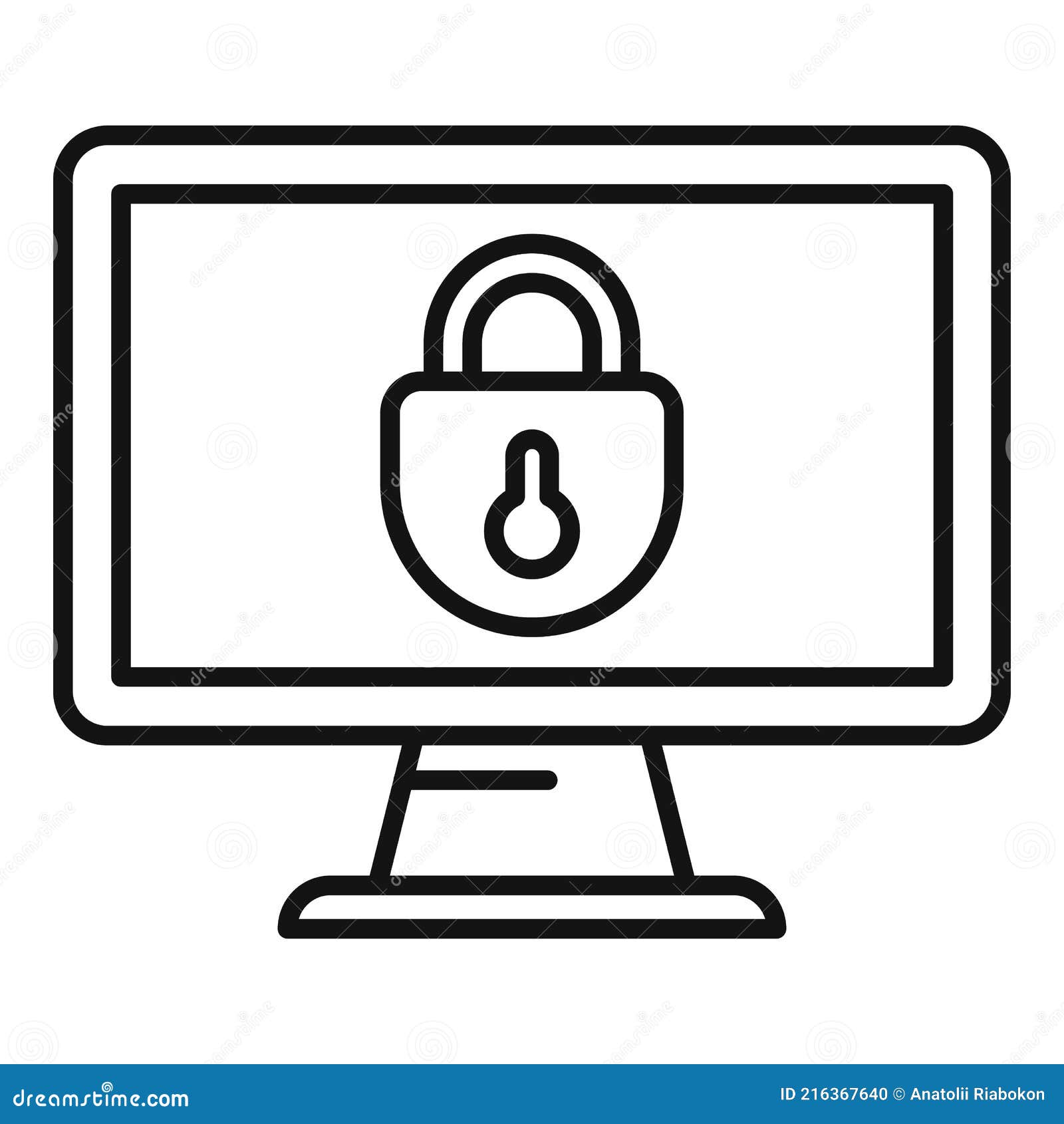 Multi Factor Authentication Icon Outline Style Stock Vector Illustration Of Smartphone