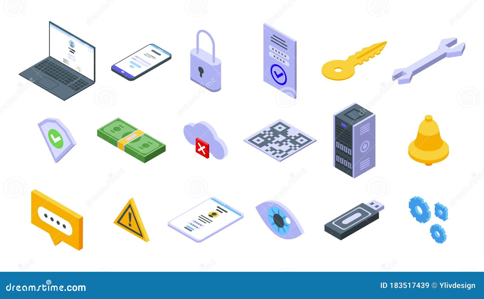 Multi-factor Authentication Icons Set, Isometric Style Stock Vector ... Multi-factor Authentication Icons Set, Isometric Style Stock Vector ...