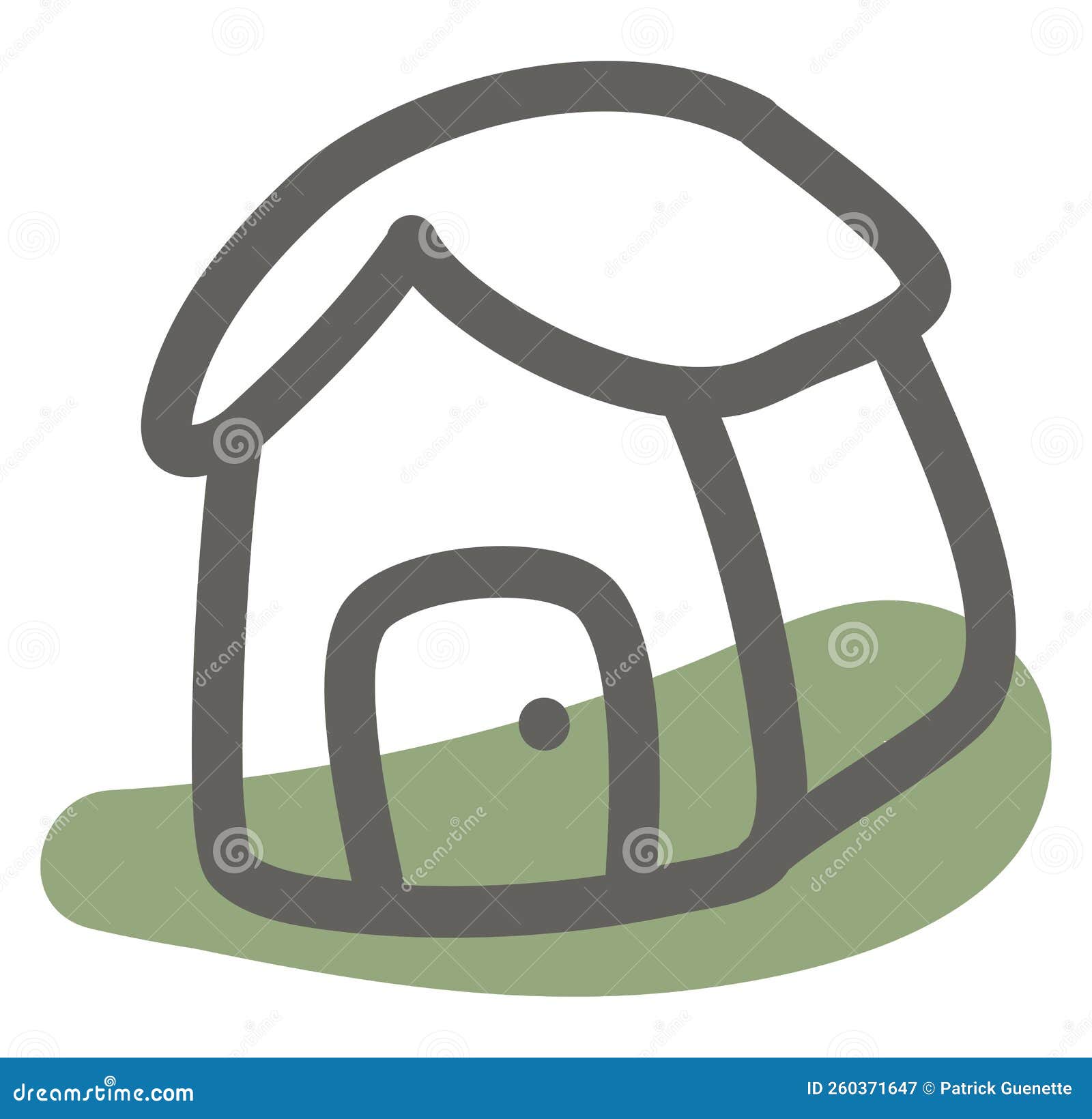 Multi family house, icon stock vector. Illustration of property - 260371647