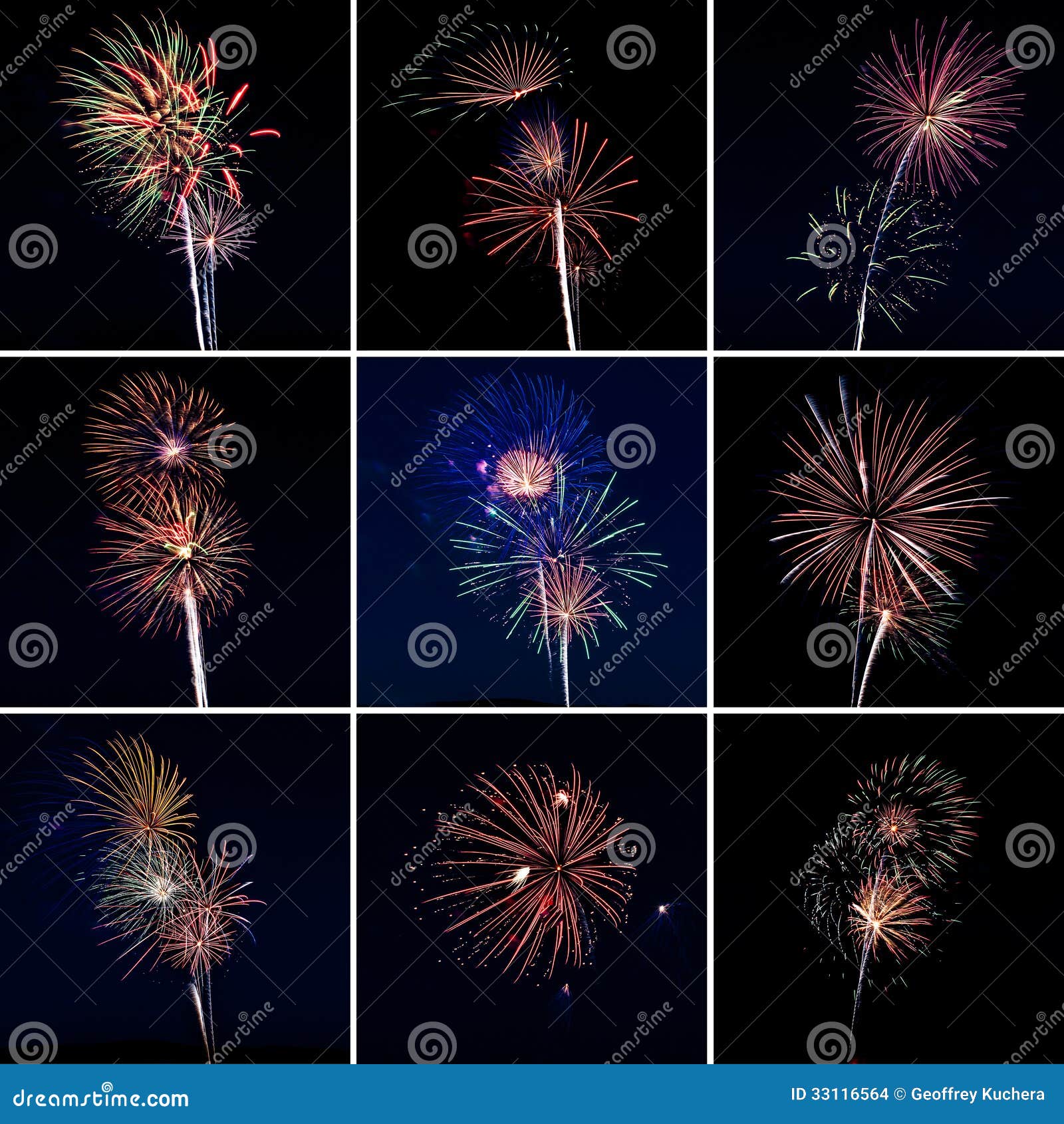 Multi Fireworks stock photo. Image of firework, outside - 33116564