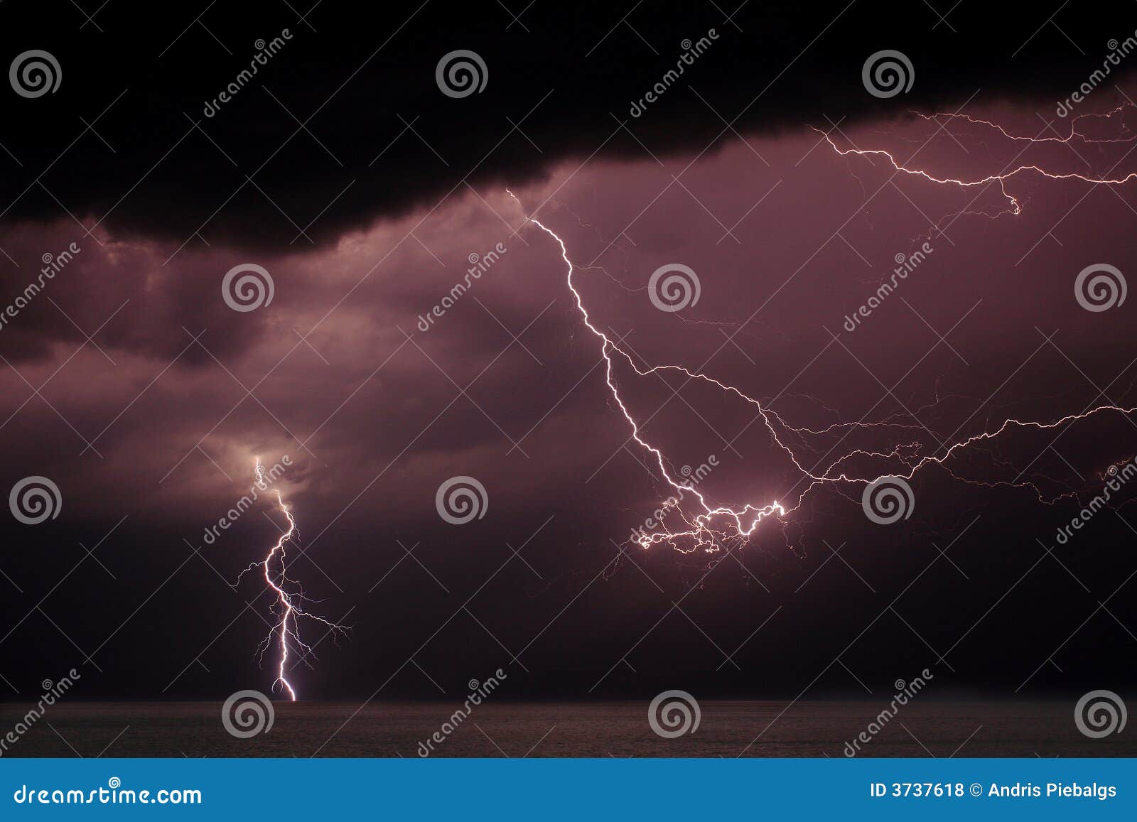 Multi Flash Storm stock photo. Image of tempest, storm - 3737618