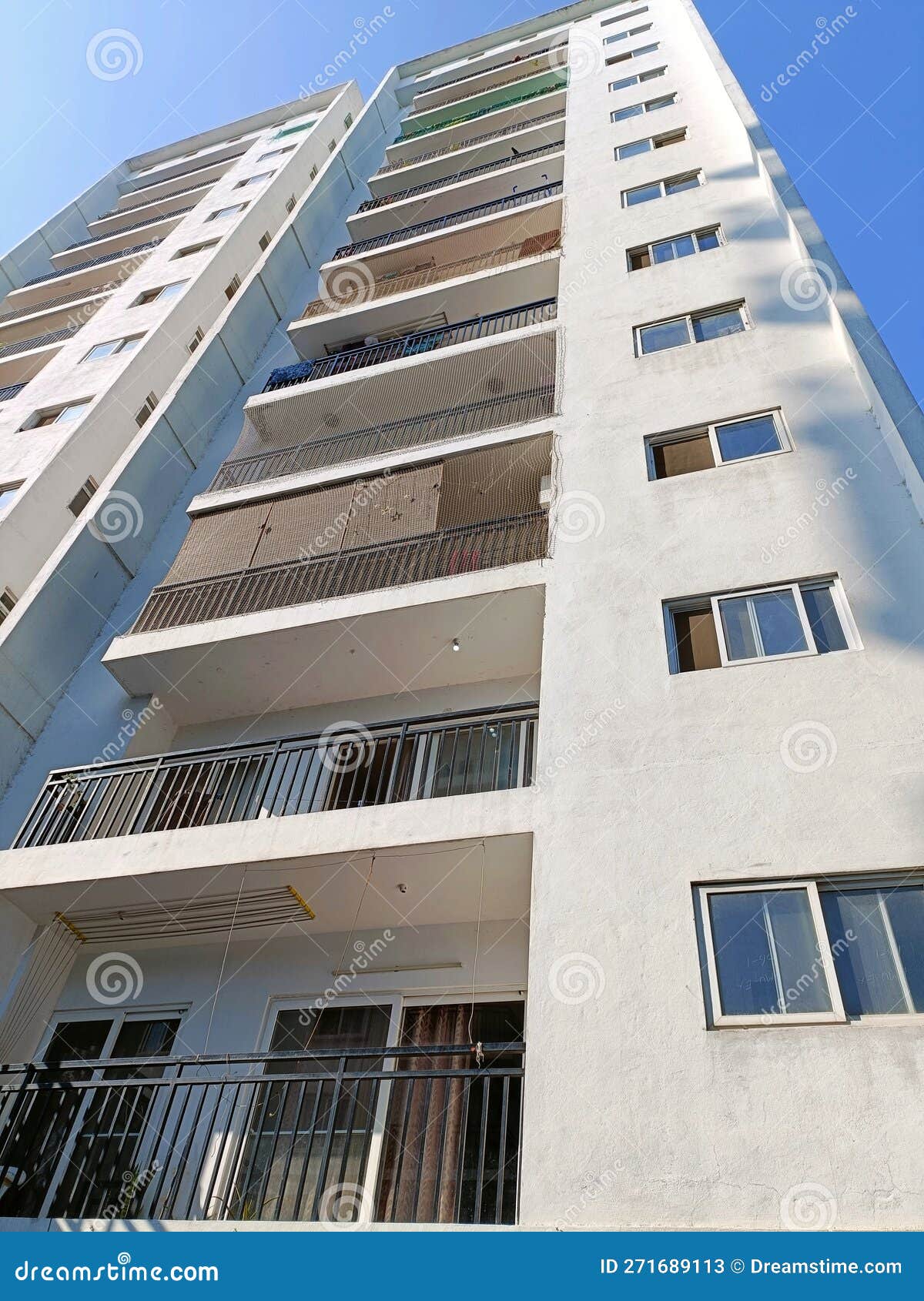 Multi Floor Apartment in Bangalore Stock Image - Image of floor ...