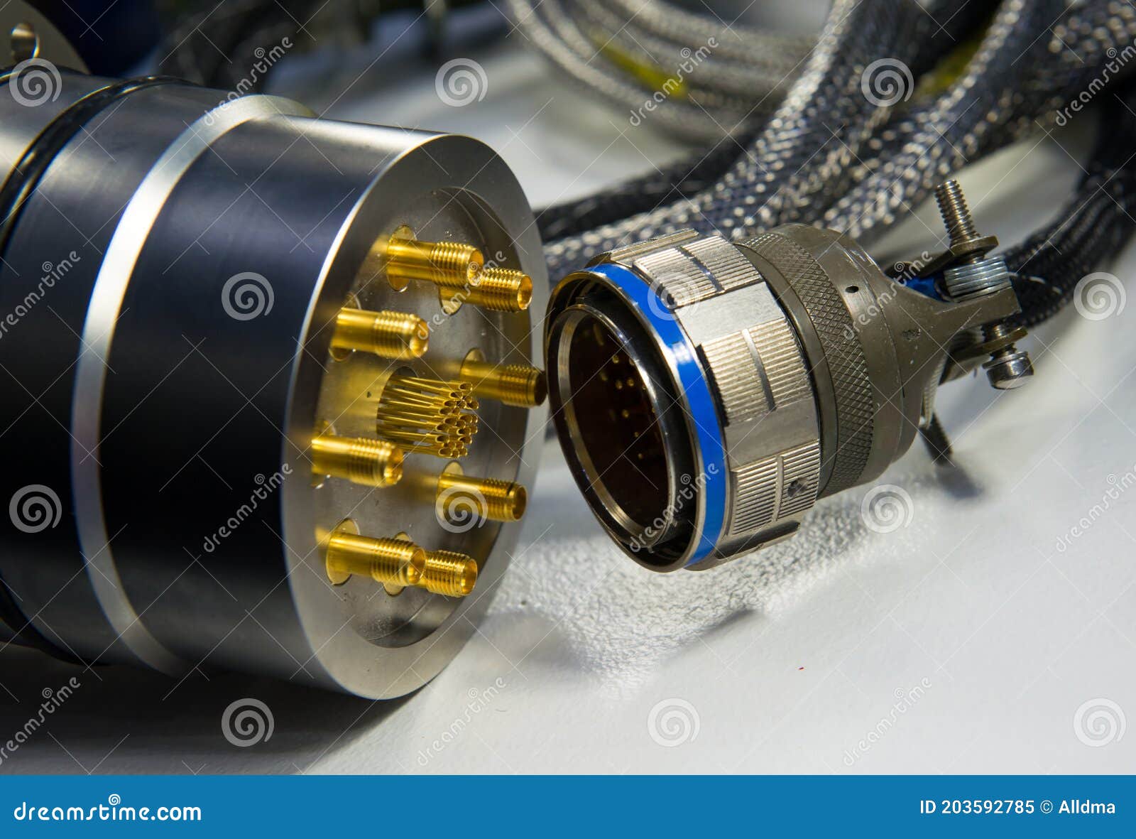 Multi-function Cable Assembly. Power Connector Close-up. Power Cable ...