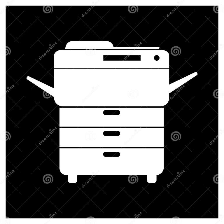 Multi-function Printer or Auto Copier Logo Design Stock Illustration ...