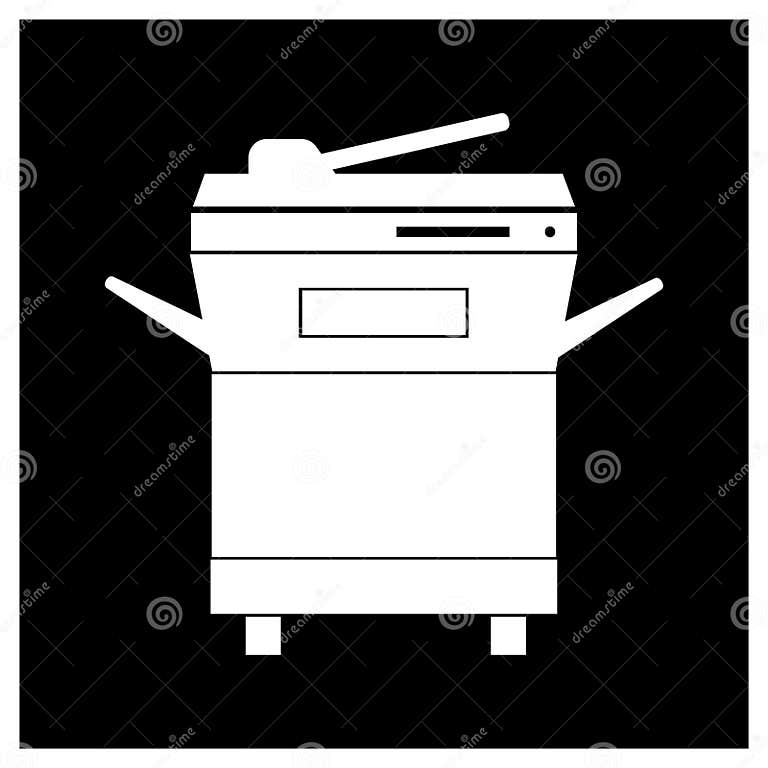 Multi-function Printer or Auto Copier Logo Design Stock Illustration ...