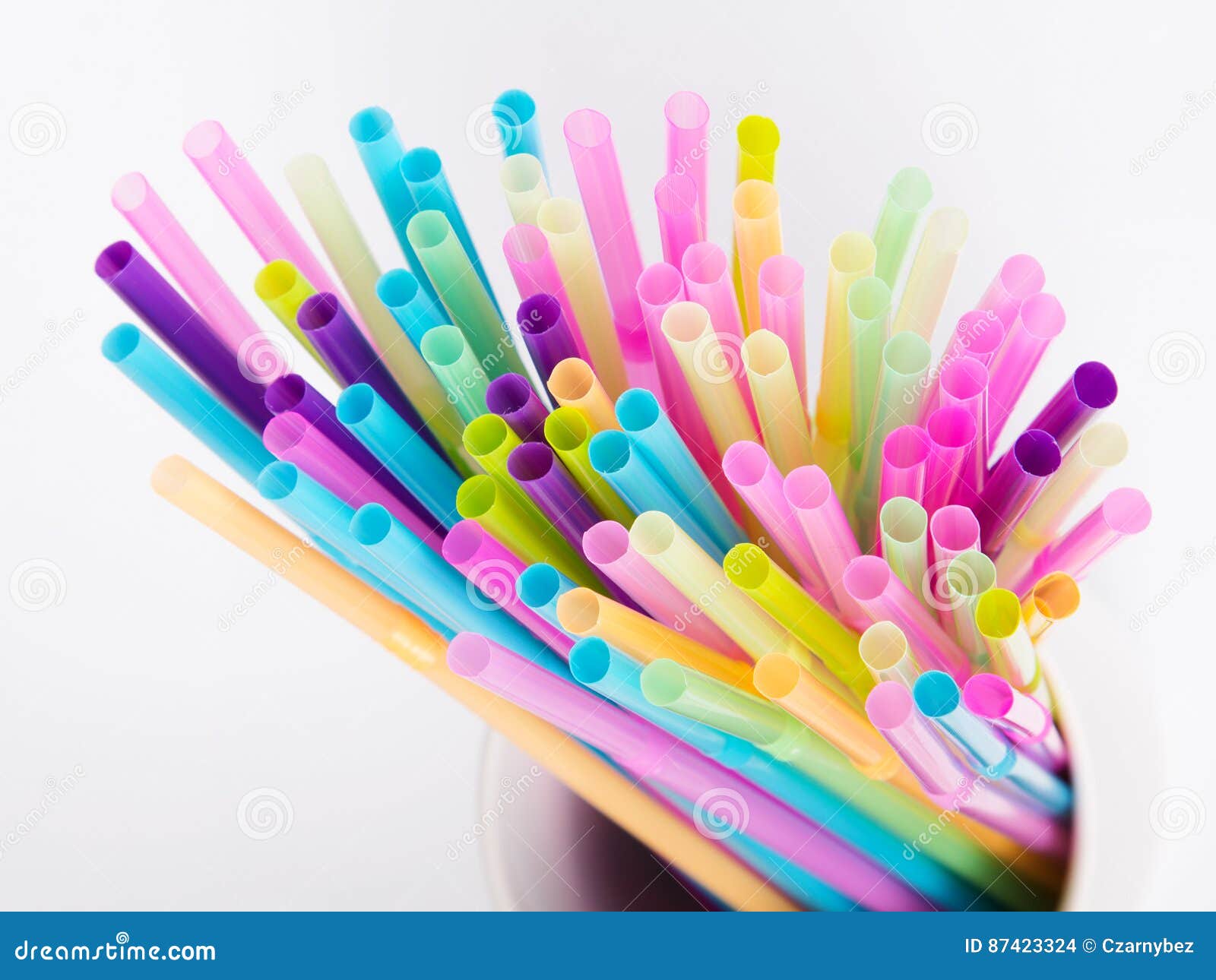 Multi Gekleurd Plastic Het Drinken Stro Stock Foto - Image of ...