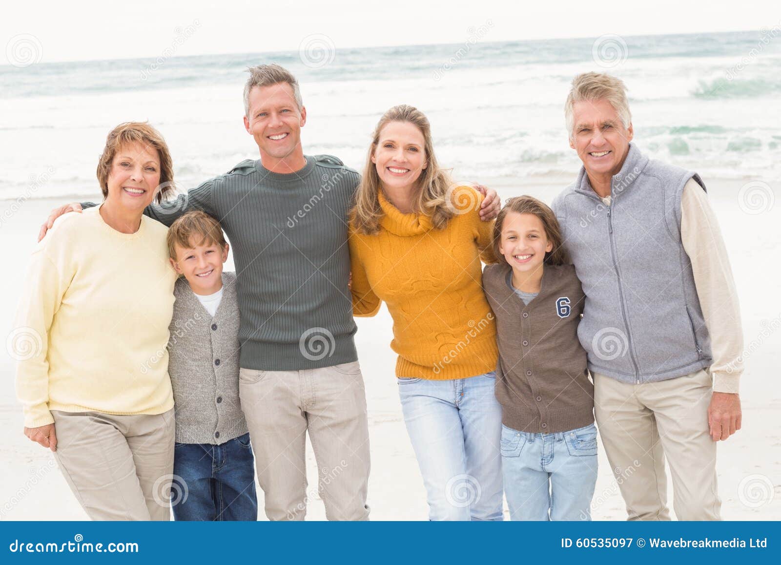 Multi Generation Family All Together Stock Image - Image of female ...
