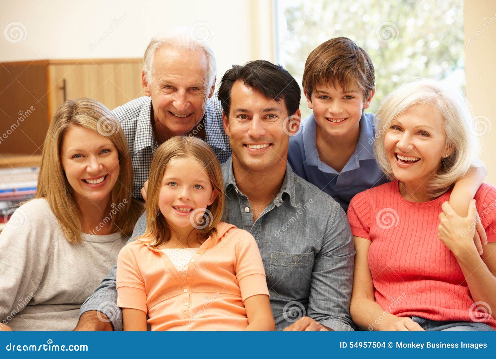 Multi-generation Family Portrait Stock Photo - Image of child, male ...