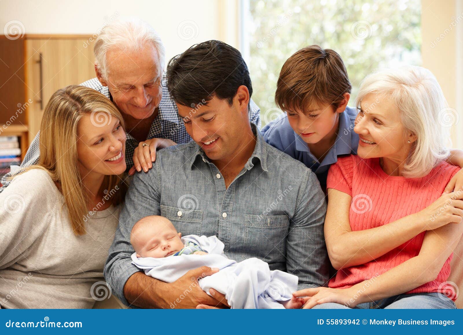 Multi-generation Family Portrait Stock Photo - Image of great, leisure ...