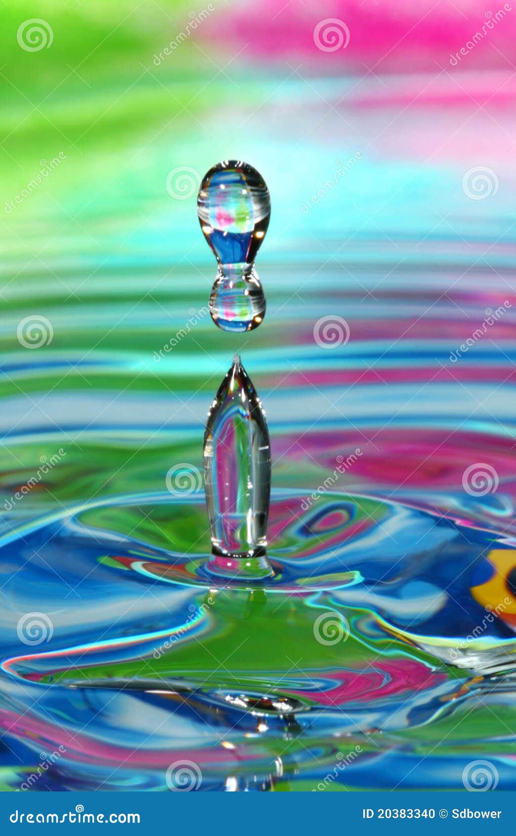 Multi Gota De água Colorida Foto de Stock - Imagem de colorido ...