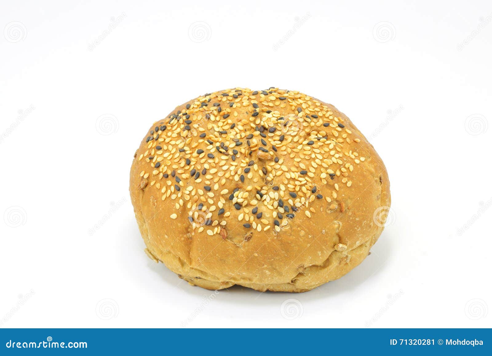 Multi grain bread bun stock image. Image of roll, bake - 71320281
