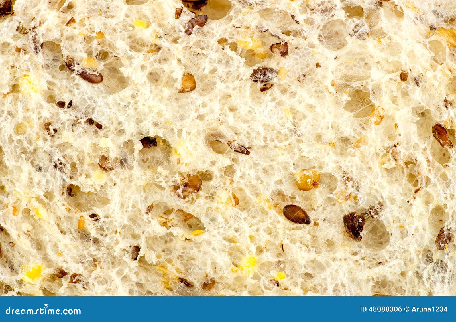 Multi-grain Bread Macro Background Texture Stock Photo - Image of ...