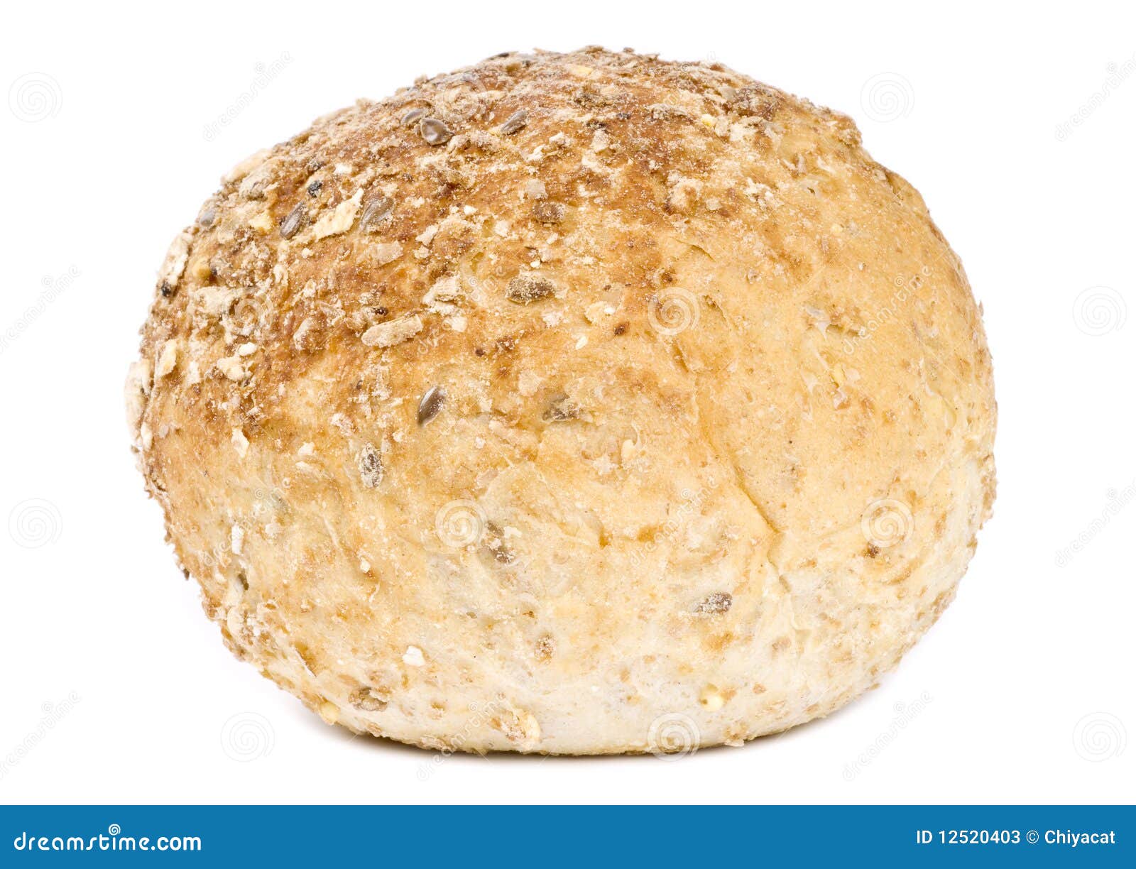 Multi-grain Dinner Roll stock image. Image of baked, white - 12520403
