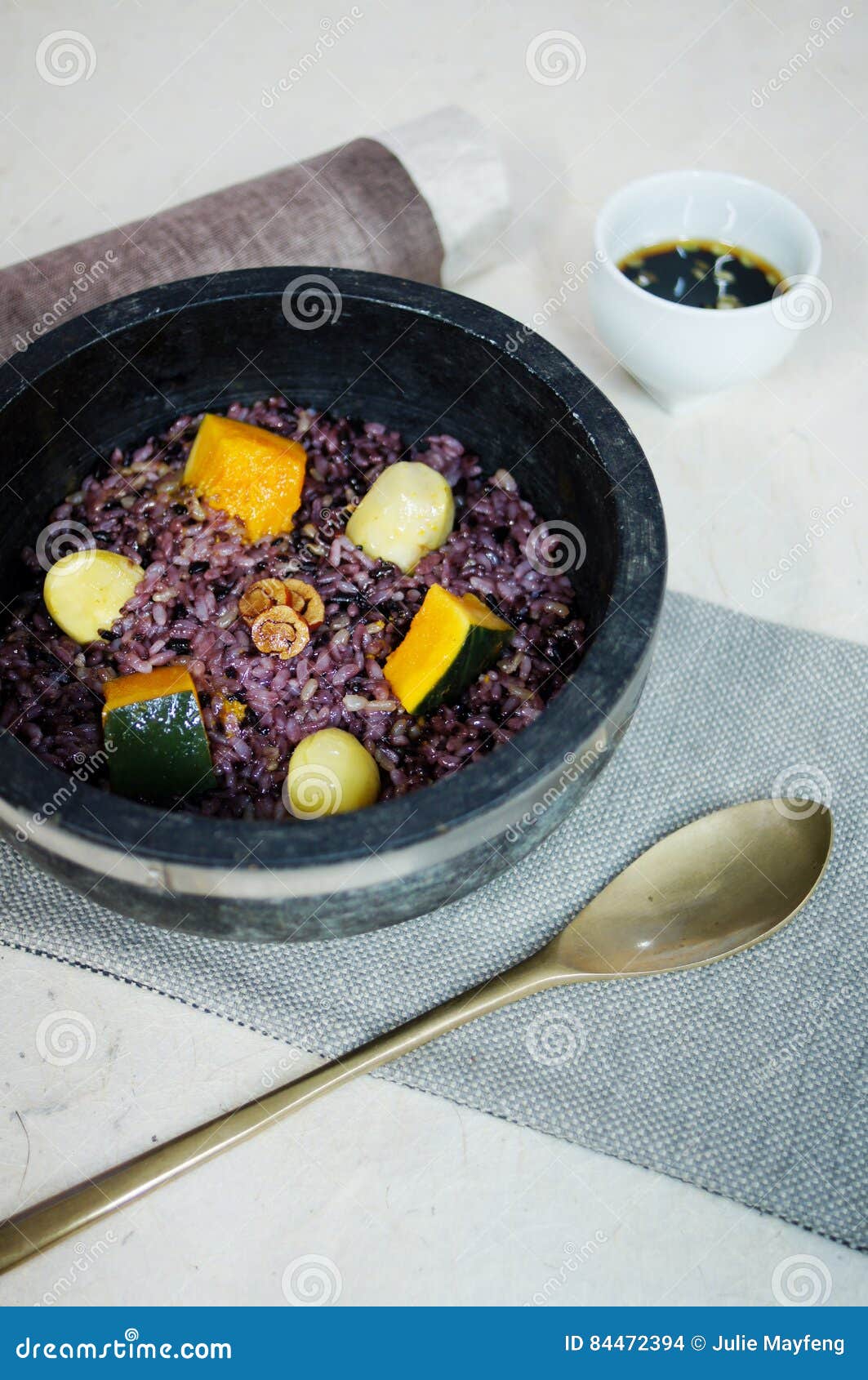 Multi-Grain Rice in a Stone Pot Stock Photo - Image of rice, asian ...