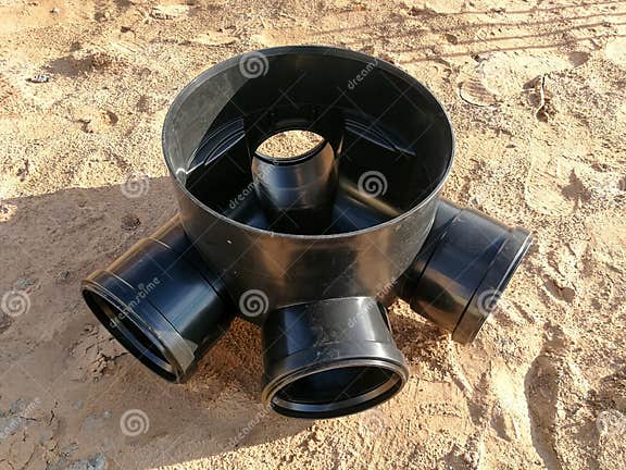 Multi Junction Sewage Pipe Fitting Stock Photo - Image of plumber ...