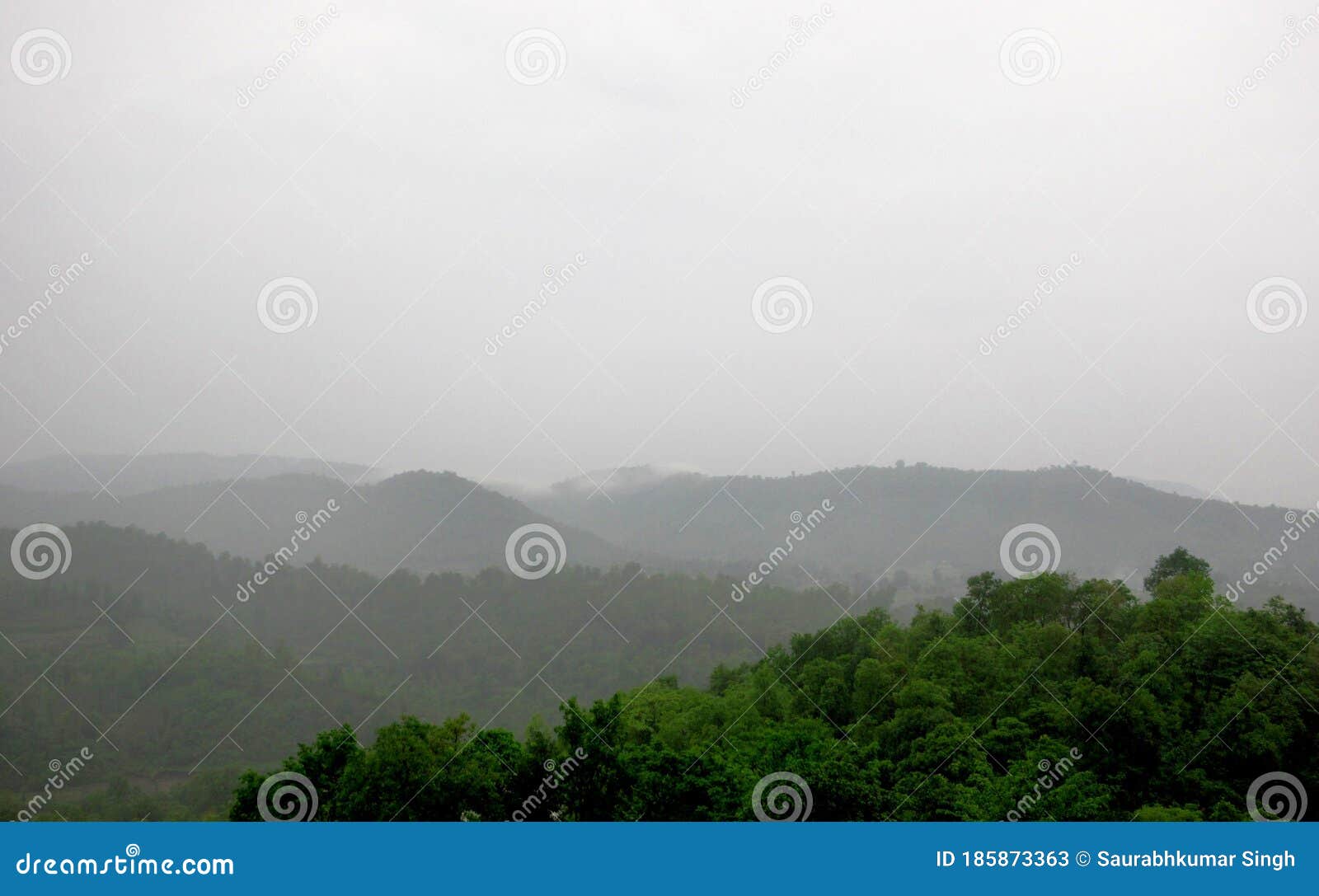 Multi Layer Landscape of Green Mountain Stock Image - Image of iceland ...
