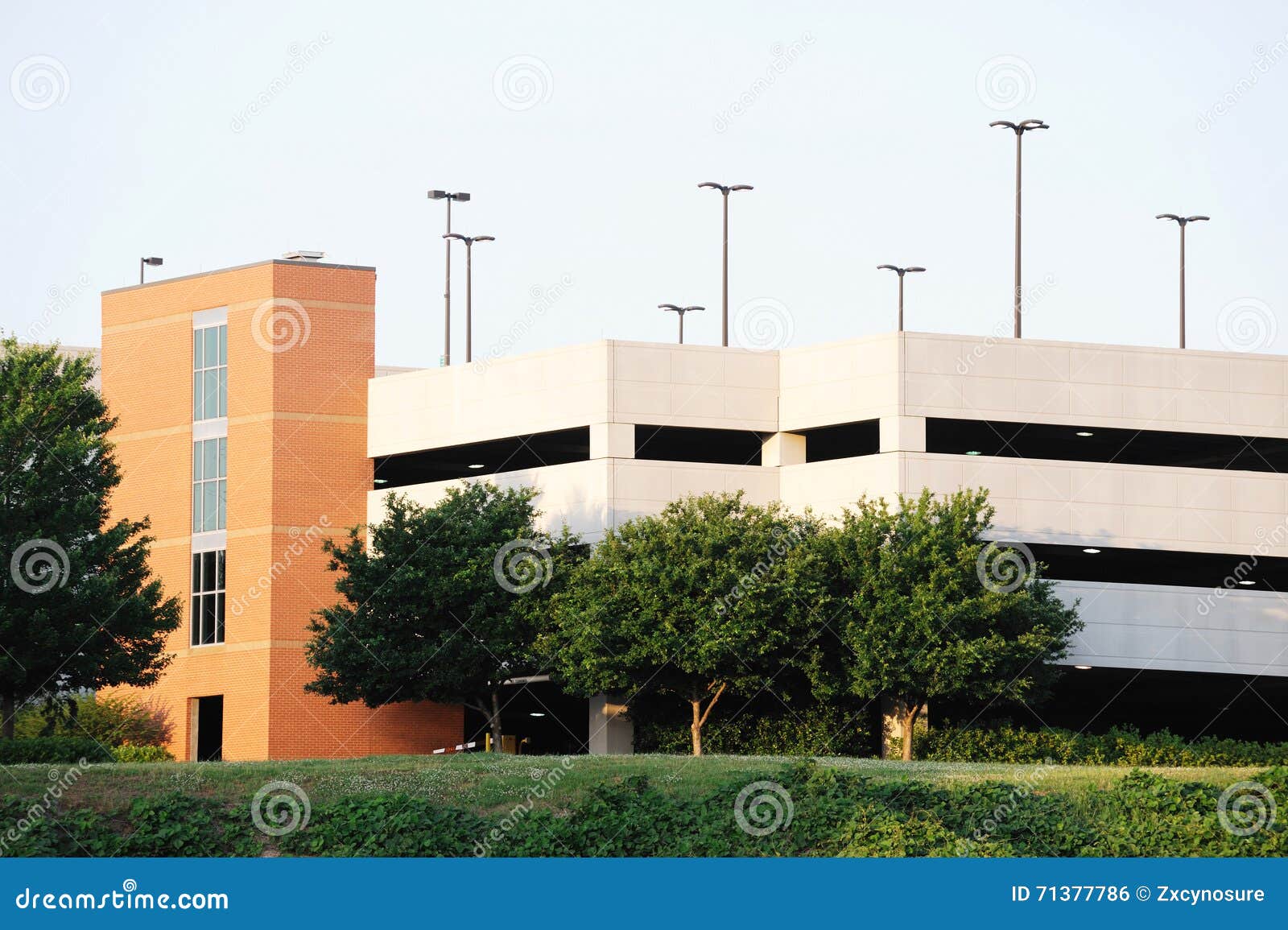 Multi-layer Parking Lot Building Exterior Stock Photo - Image of ...