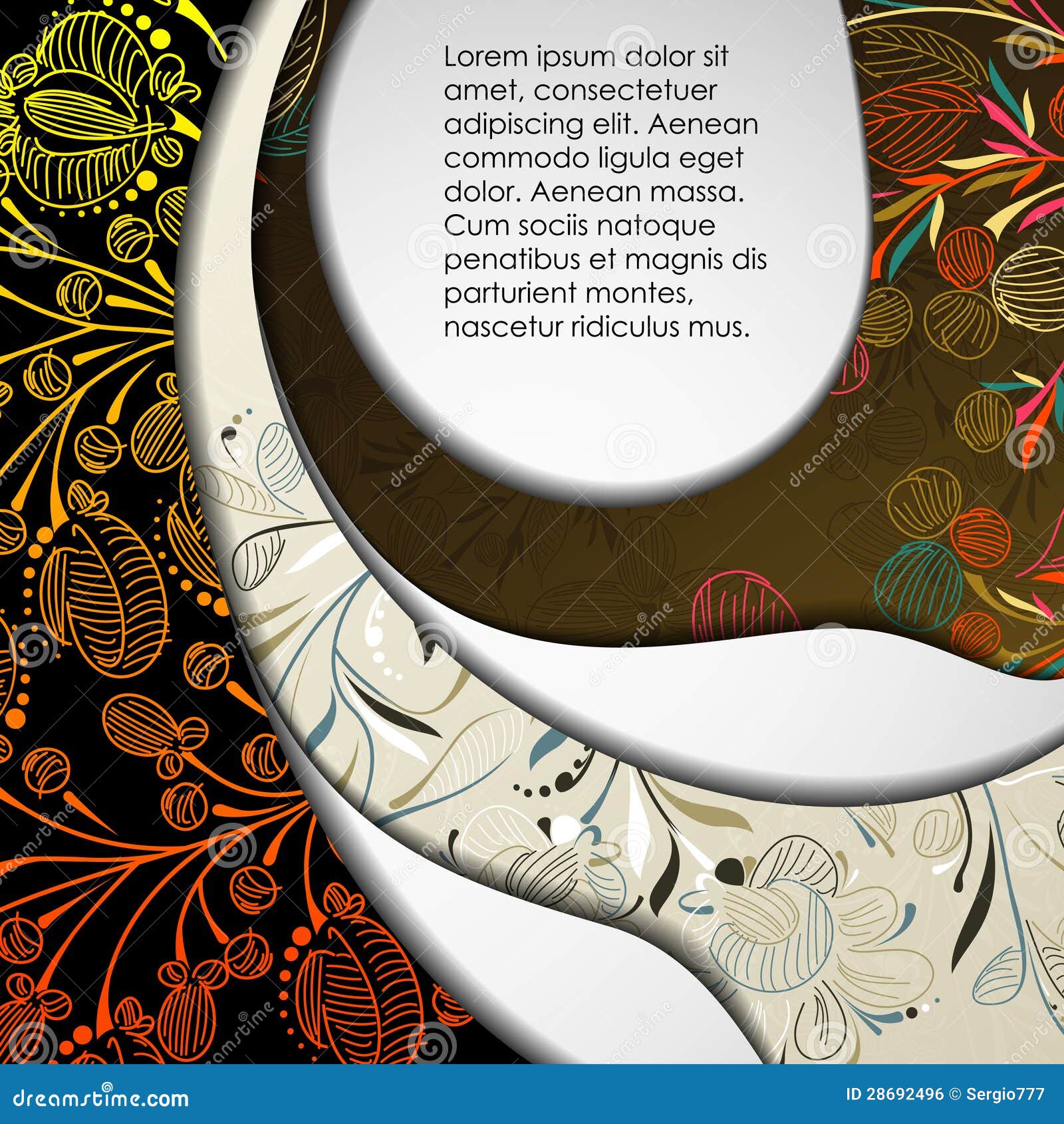 Multi Layered Abstract Background Stock Vector - Illustration of decor ...