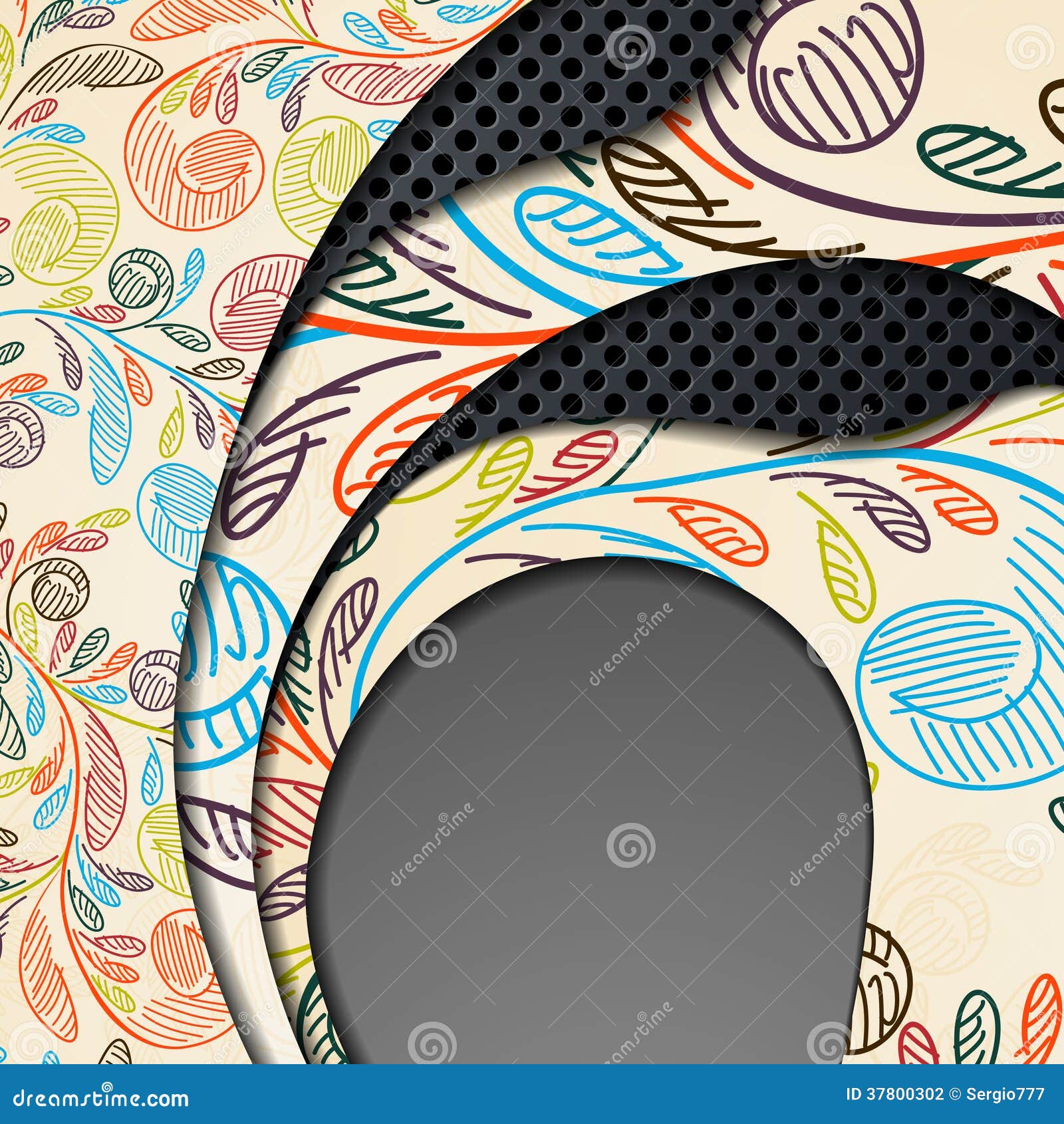 Multi Layered Abstract Background Stock Vector - Illustration of ...