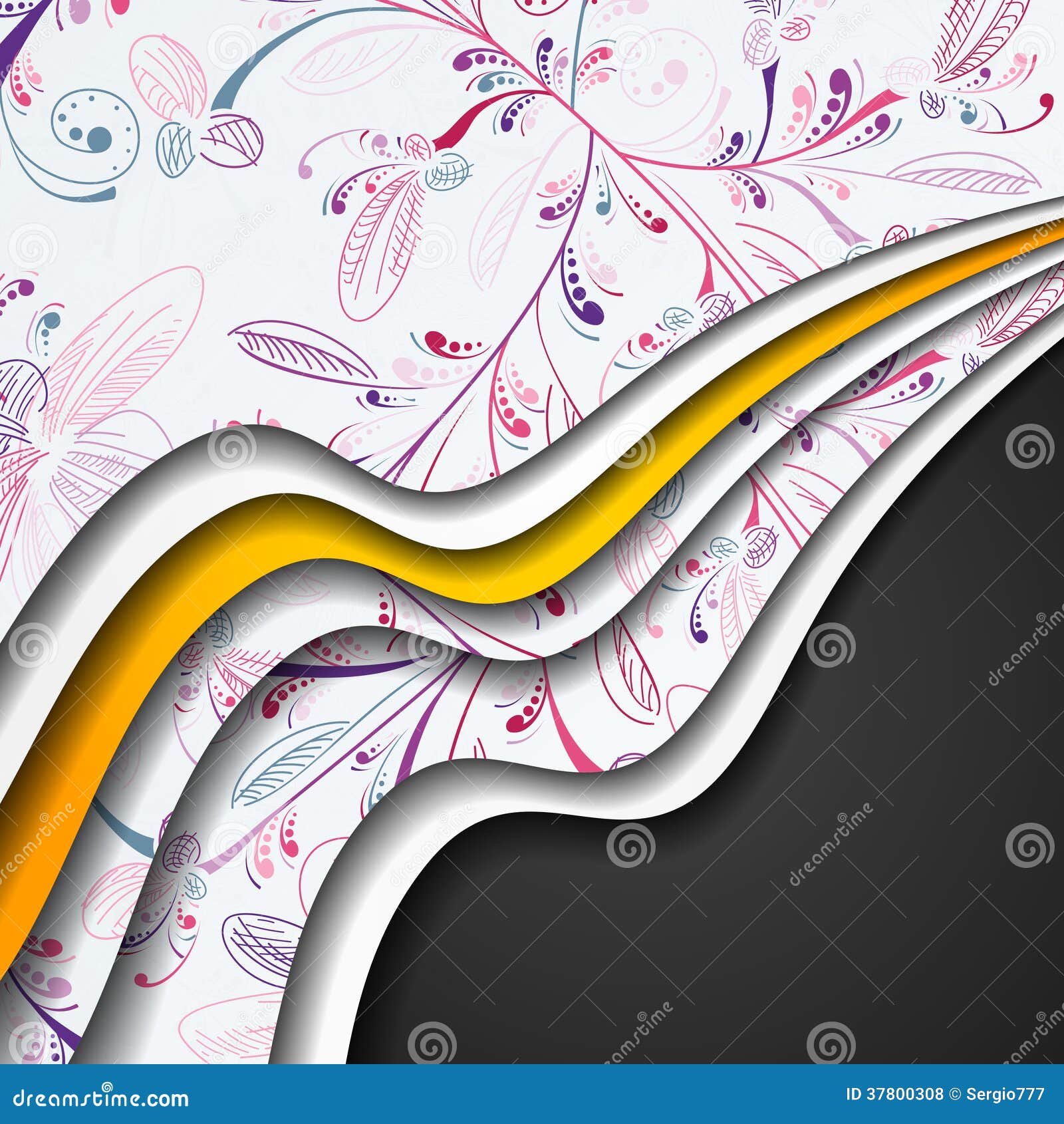 Multi Layered Abstract Background Stock Vector - Illustration of lines ...