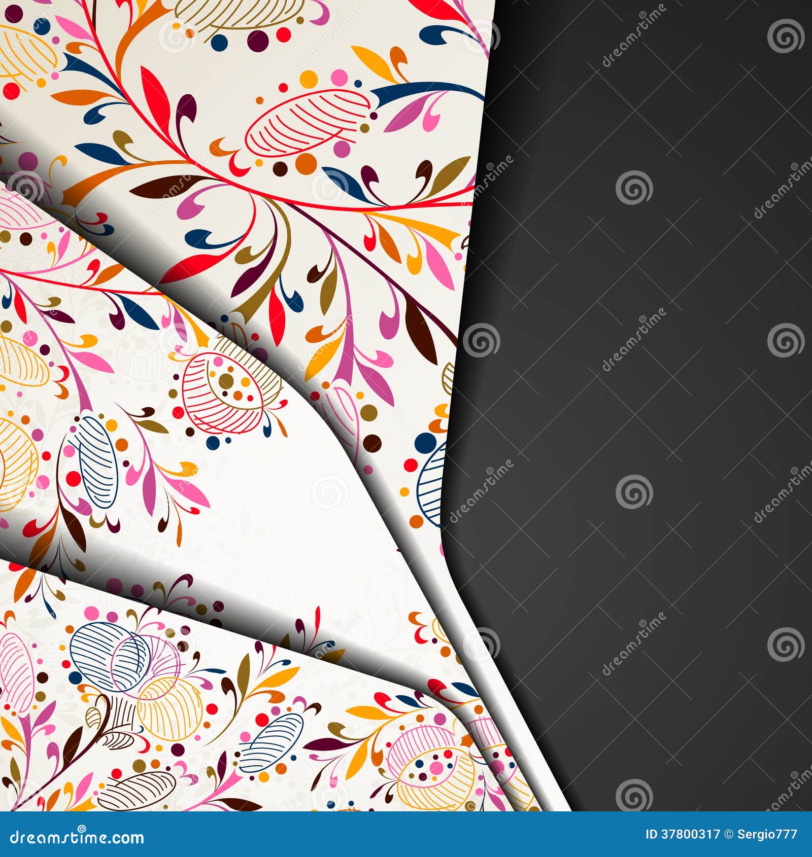 Multi Layered Abstract Background Stock Vector - Illustration of card ...