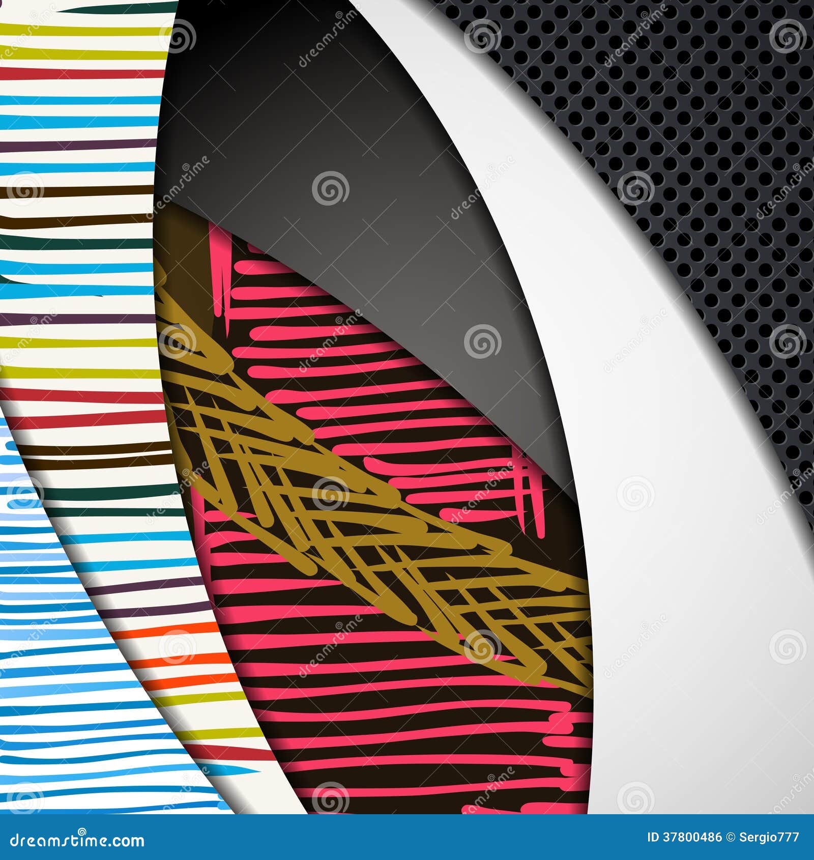 Multi Layered Abstract Background Stock Vector - Illustration of flyer ...