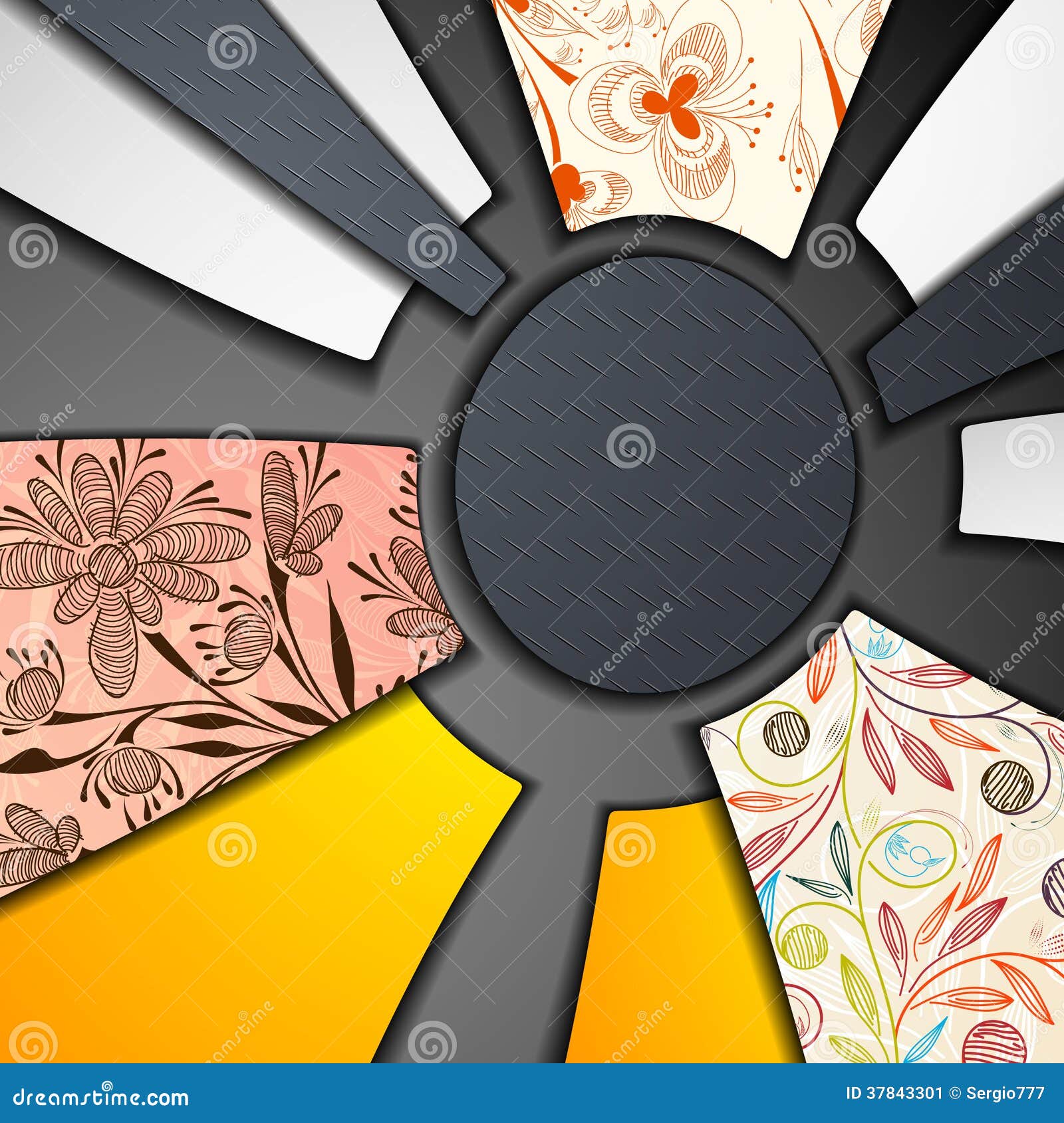 Multi Layered Abstract Background Stock Vector - Illustration of ...