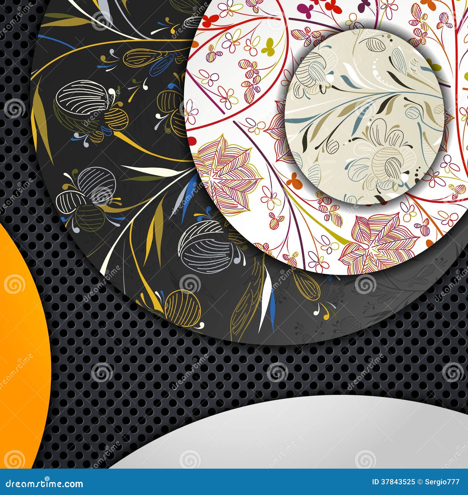 Multi Layered Abstract Background Stock Vector - Illustration of curl ...