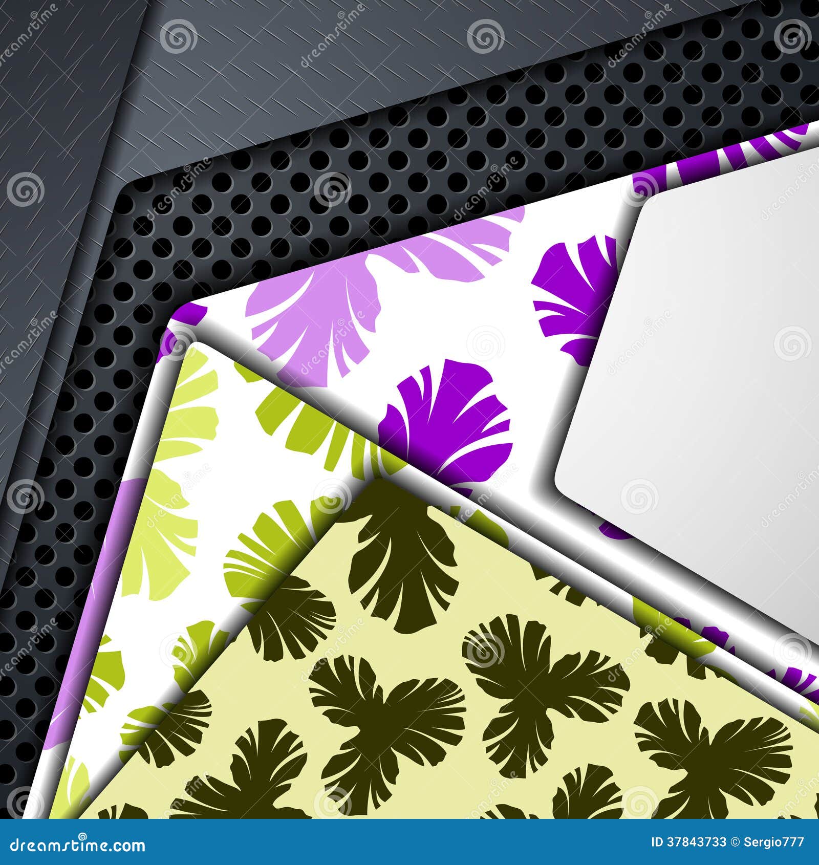 Multi Layered Abstract Background Stock Vector - Illustration of leaf ...