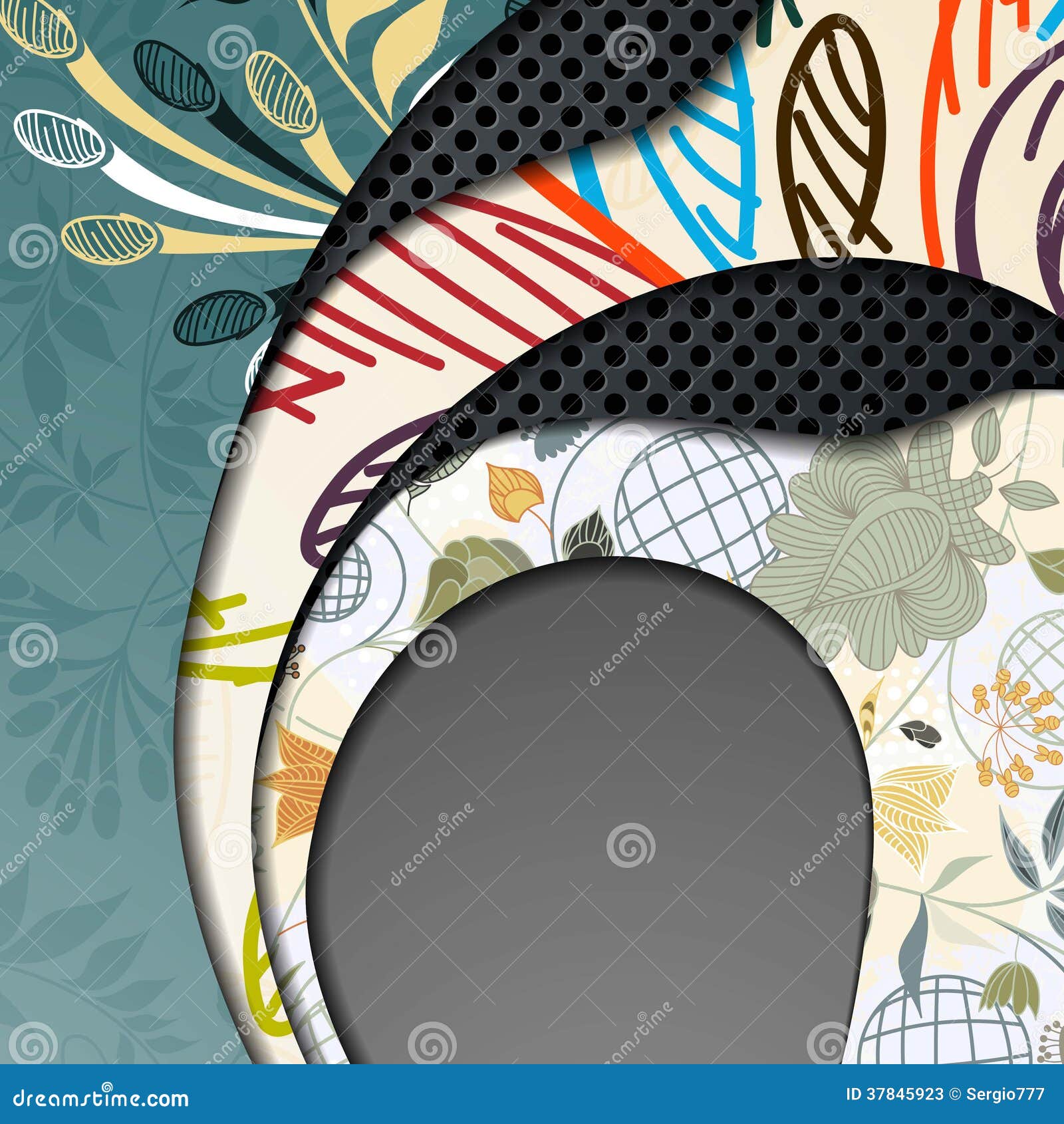 Multi Layered Abstract Background Stock Vector - Illustration of ...