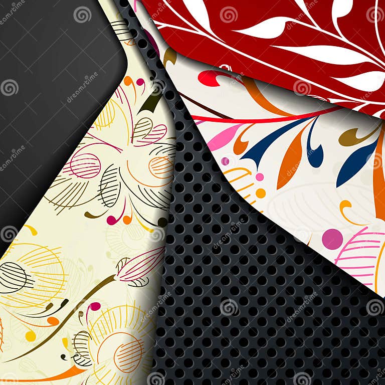 Multi Layered Abstract Background Stock Vector - Illustration of ...