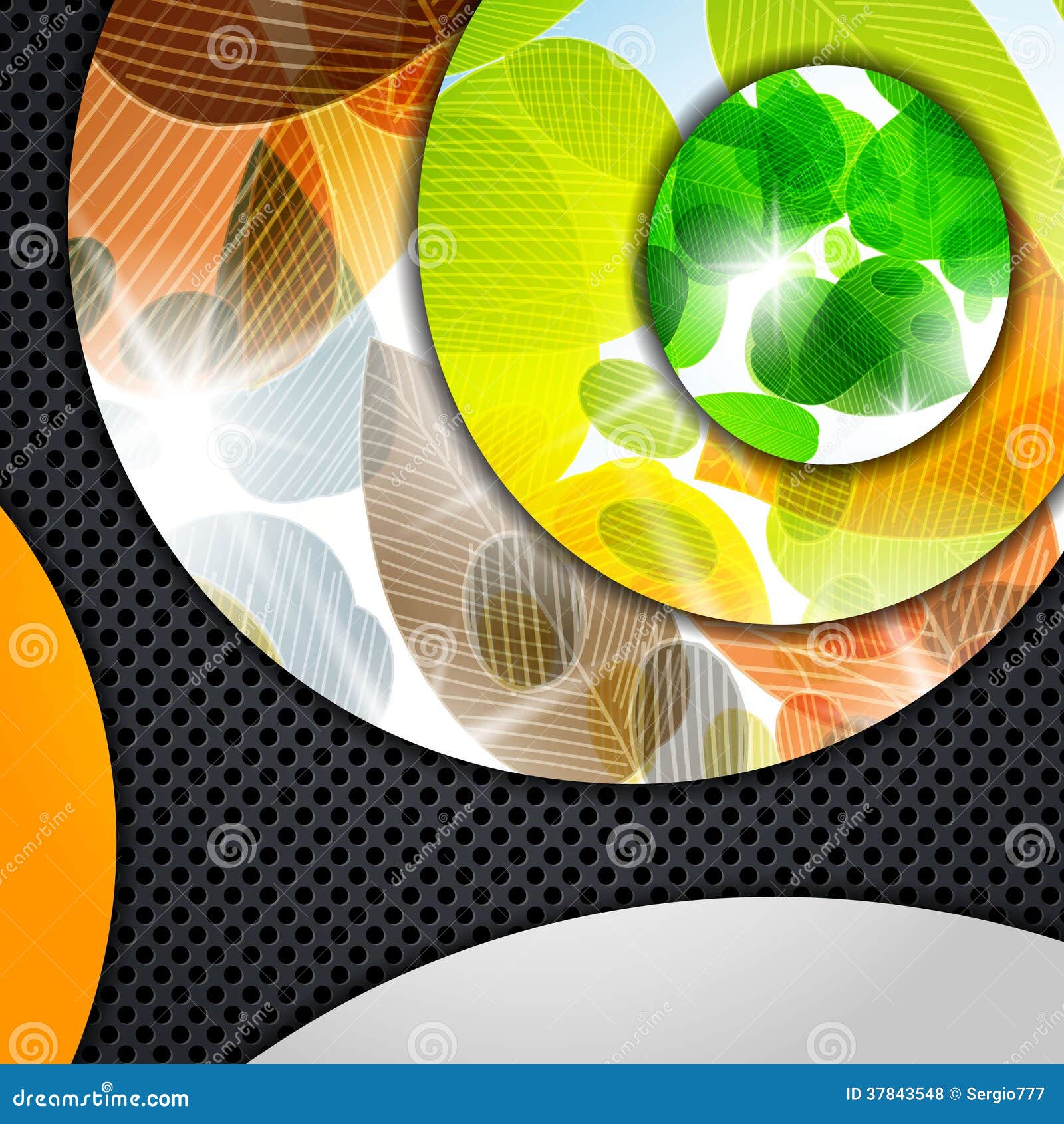 Multi Layered Abstract Background with the Theme Stock Vector ...