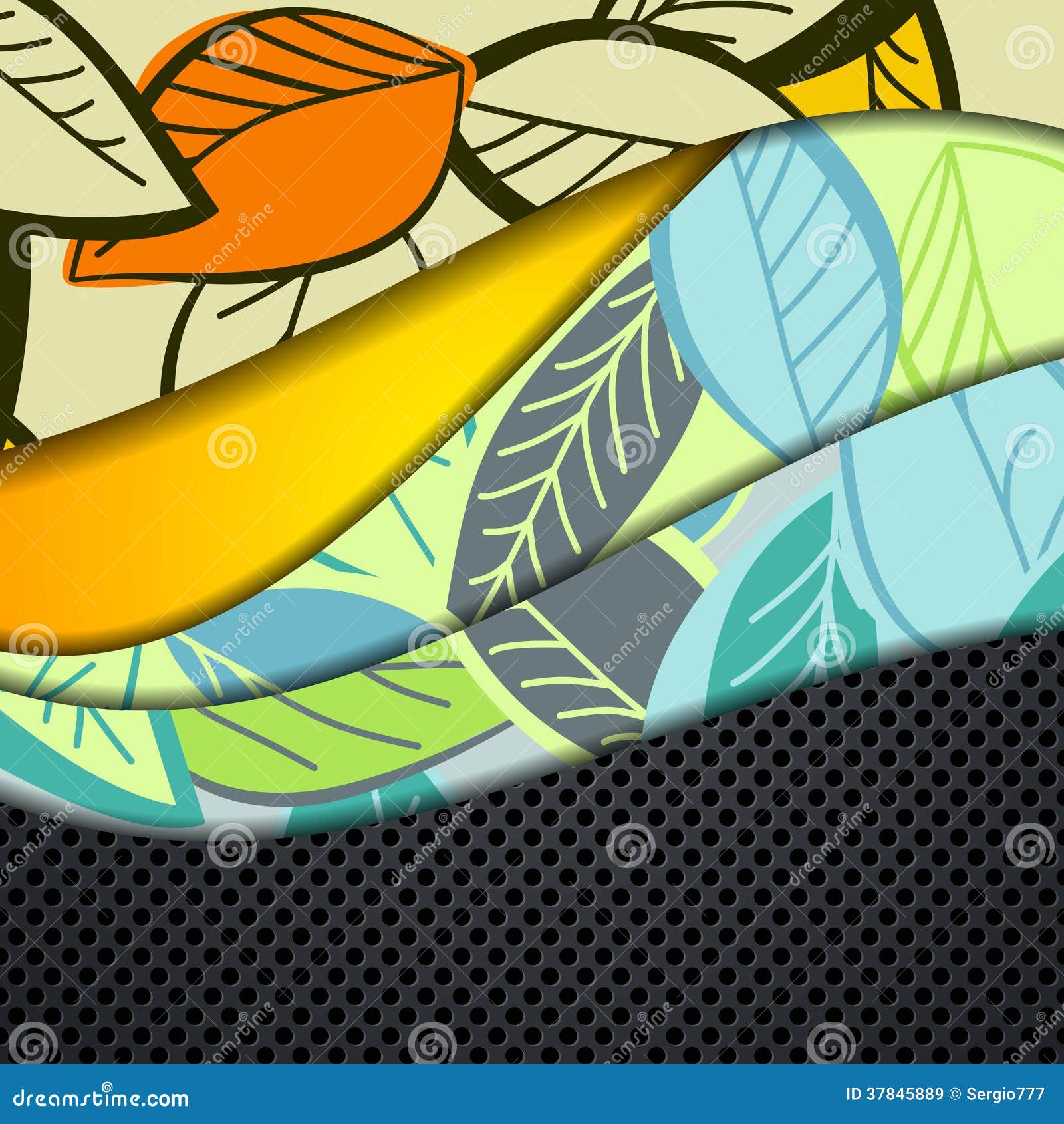 Multi Layered Abstract Background with the Theme Stock Vector ...