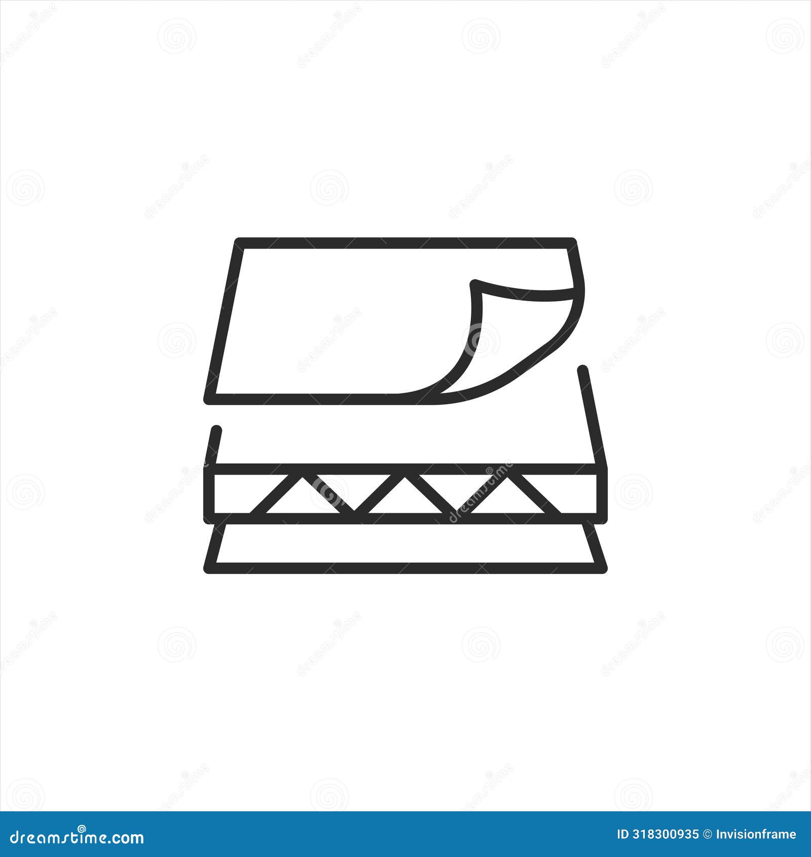 Multi-layered Material Icon Cartoon Vector | CartoonDealer.com #318300935