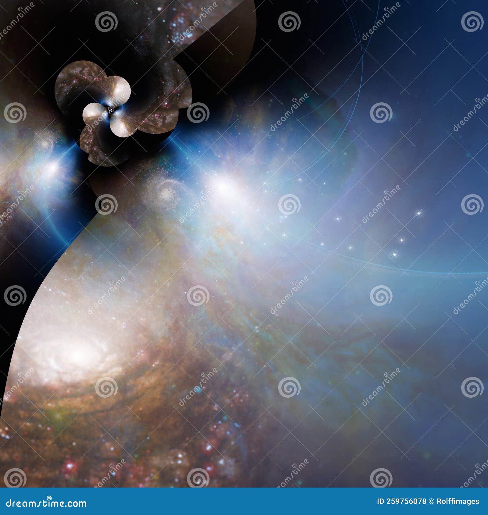Multi Layered space stock illustration. Illustration of deep - 259756078
