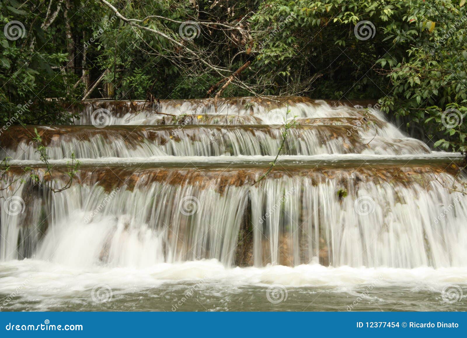 Multi-layered waterfall stock photo. Image of lake, river - 12377454