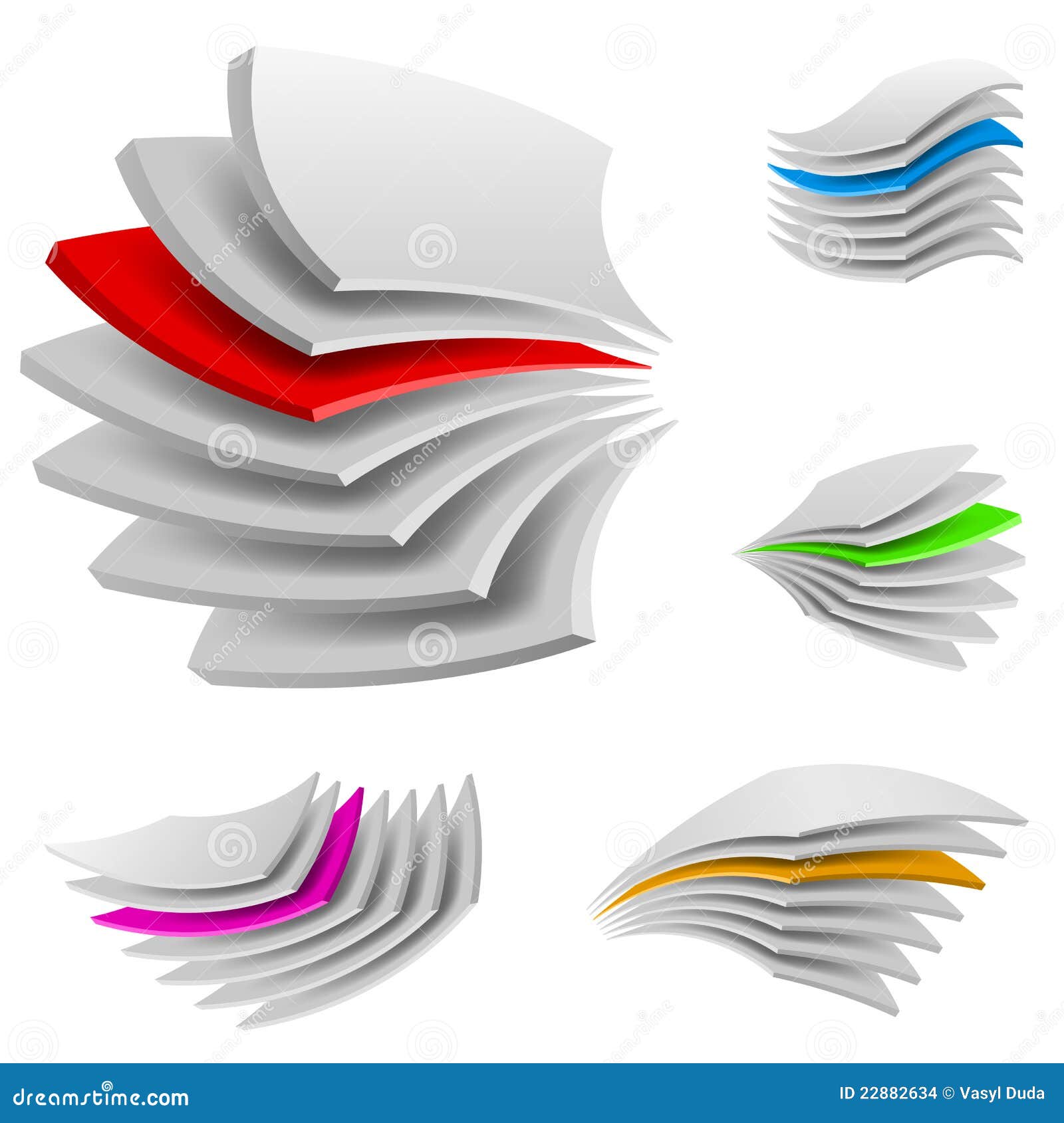 Multi layers stock vector. Illustration of growth, presentation - 22882634