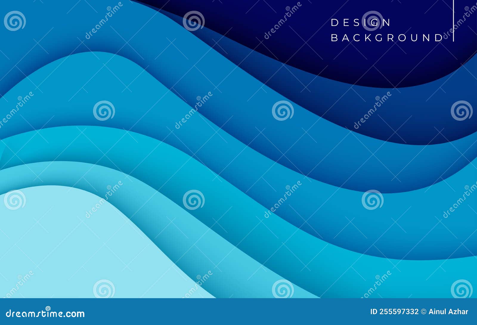 Multi Layers Blue Color Texture 3D Papercut Layers in Gradient Vector ...