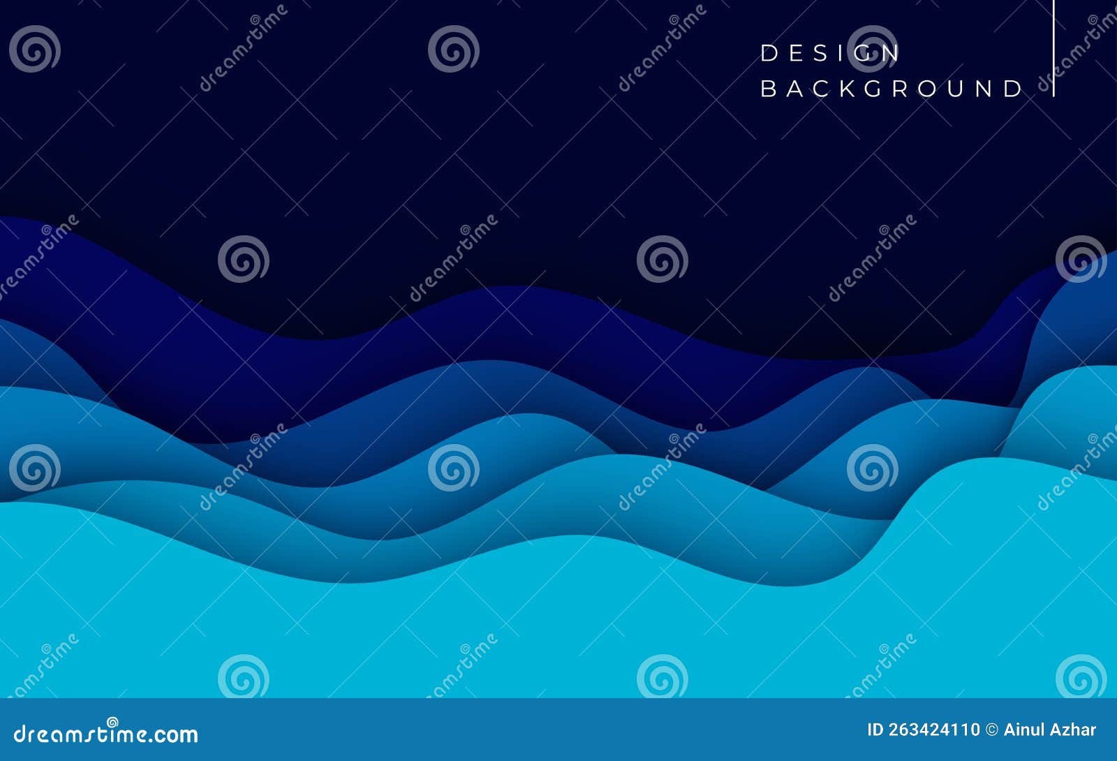 Multi Layers Blue Color Texture 3D Papercut Layers in Gradient Vector ...