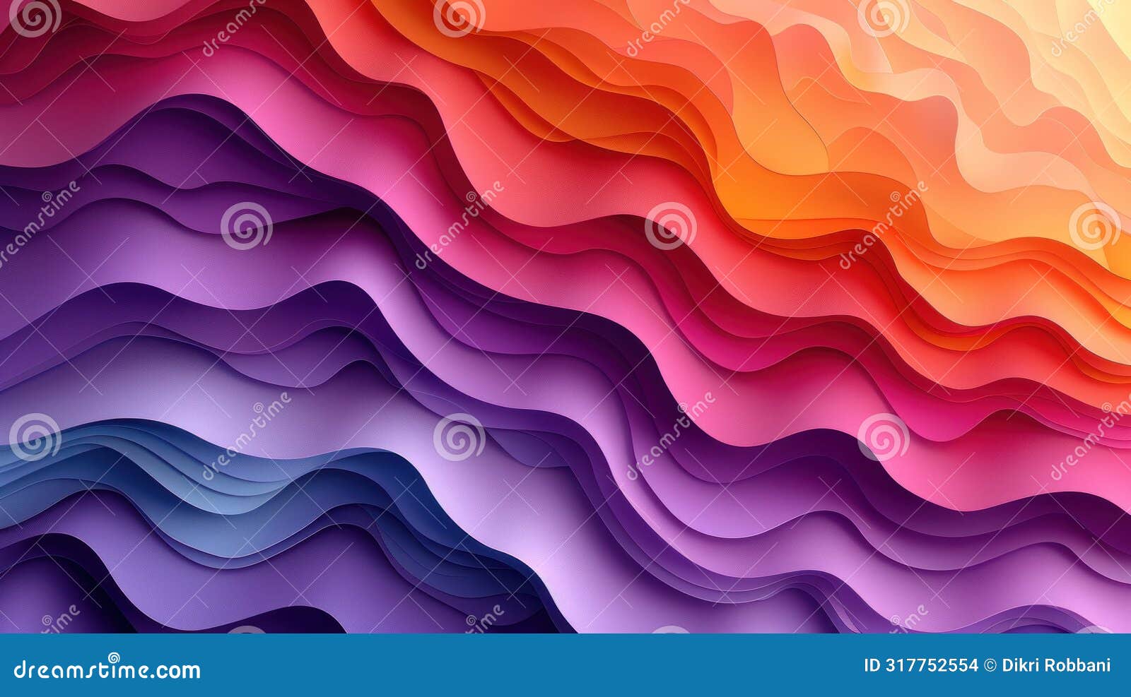 Multi Layers Color Texture Paper Cut Layers in Gradient Vector Banner ...